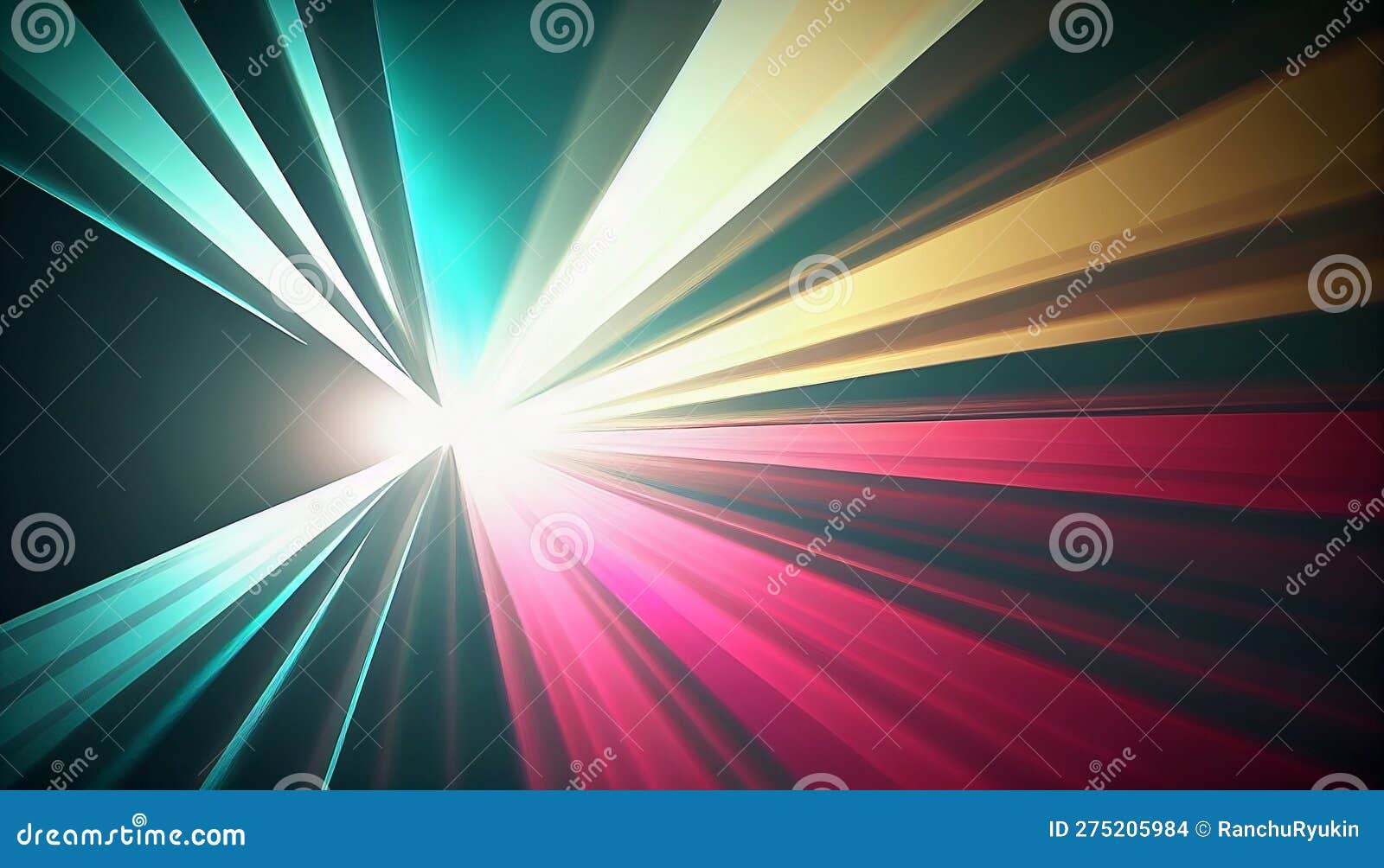 Yellow and Pink Lights Beam Stock Illustration - Illustration of light ...
