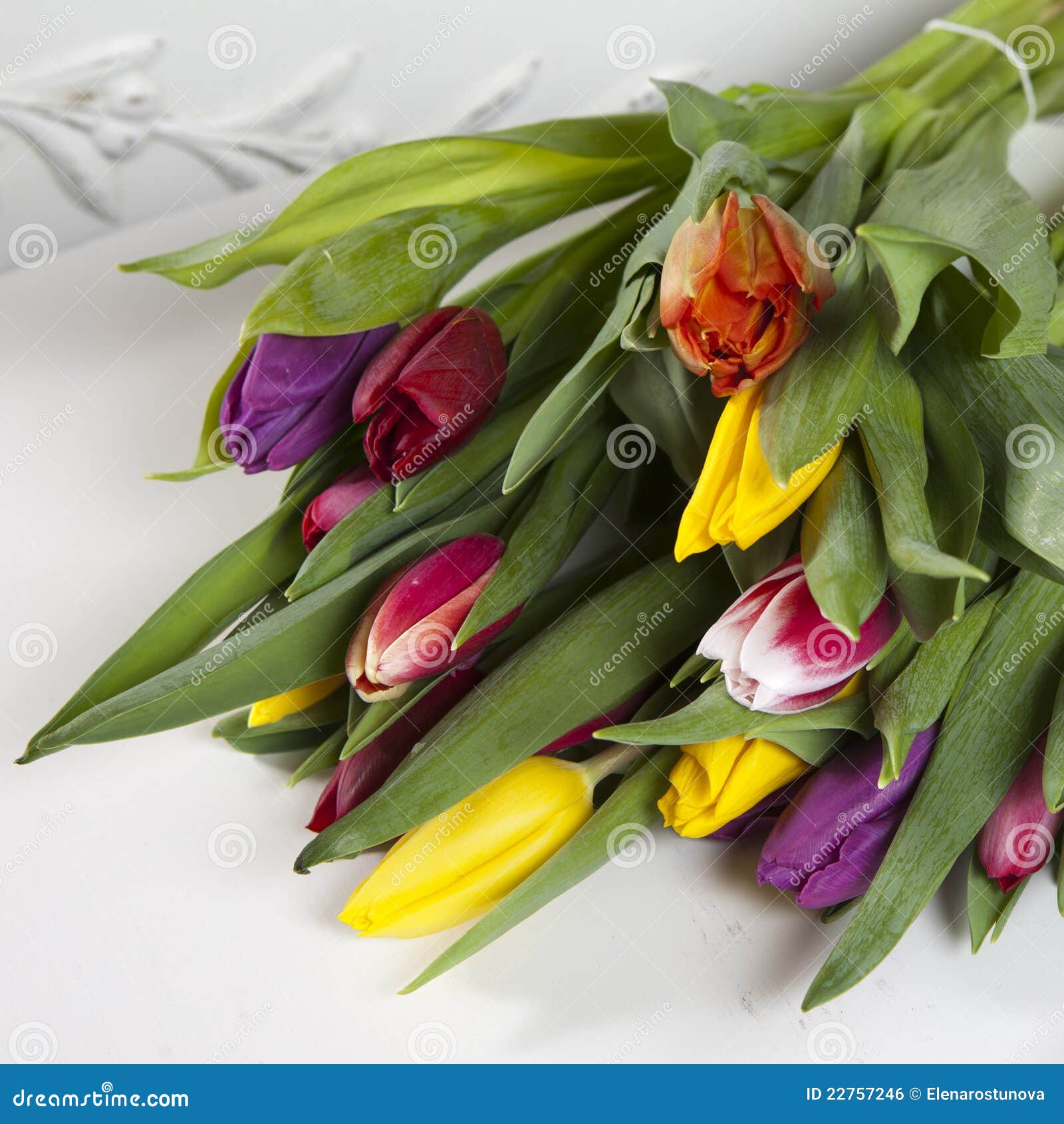 Yellow, Pink, Red, Violet Tulips Stock Photo - Image of decoration ...