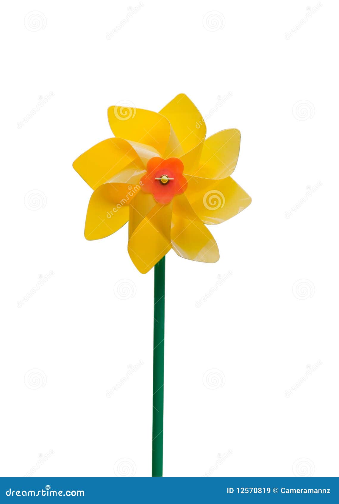 Yellow pinwheel stock image. Image of blow, windmill - 12570819