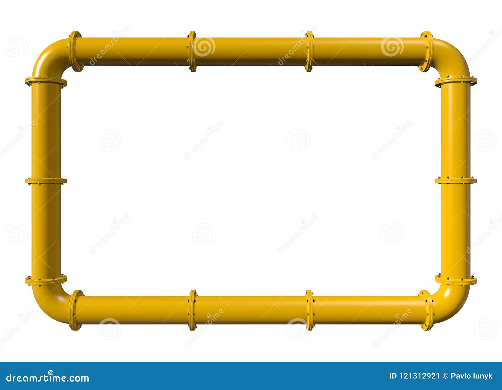 Yellow pipeline frame stock illustration. Illustration of abstract ...