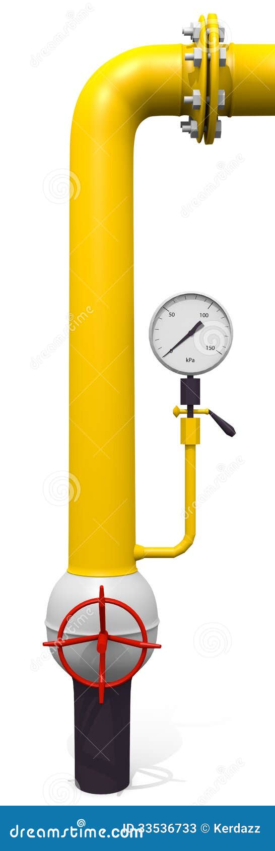 Yellow pipes stock illustration. Illustration of nails - 33536733