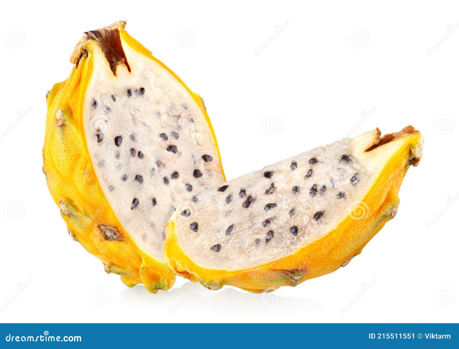 Yellow pitaya stock image. Image of dessert, delicious - 215511551