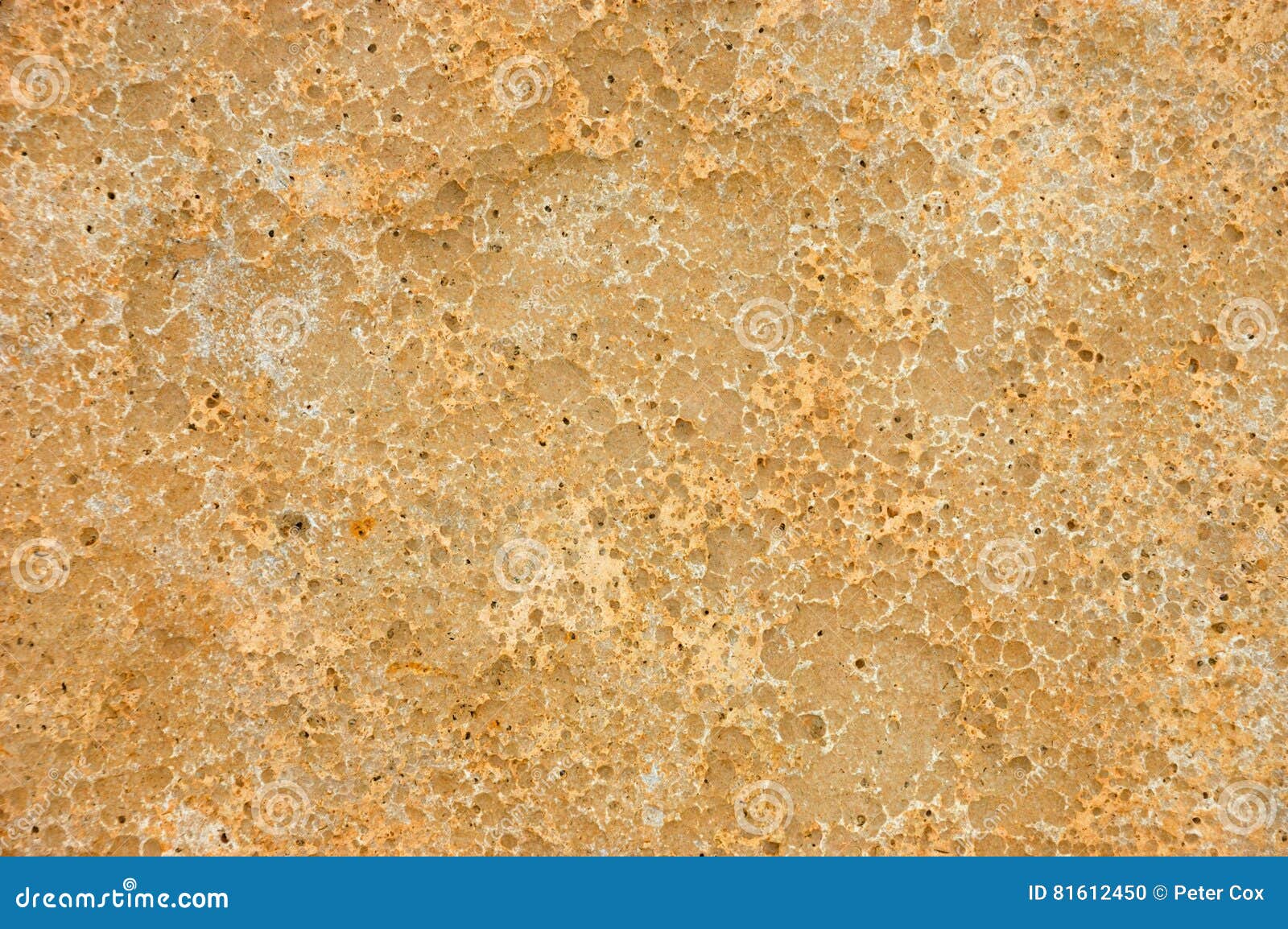 Yellow Pitted and Weathered Sandstone Background Texture Stock Photo ...