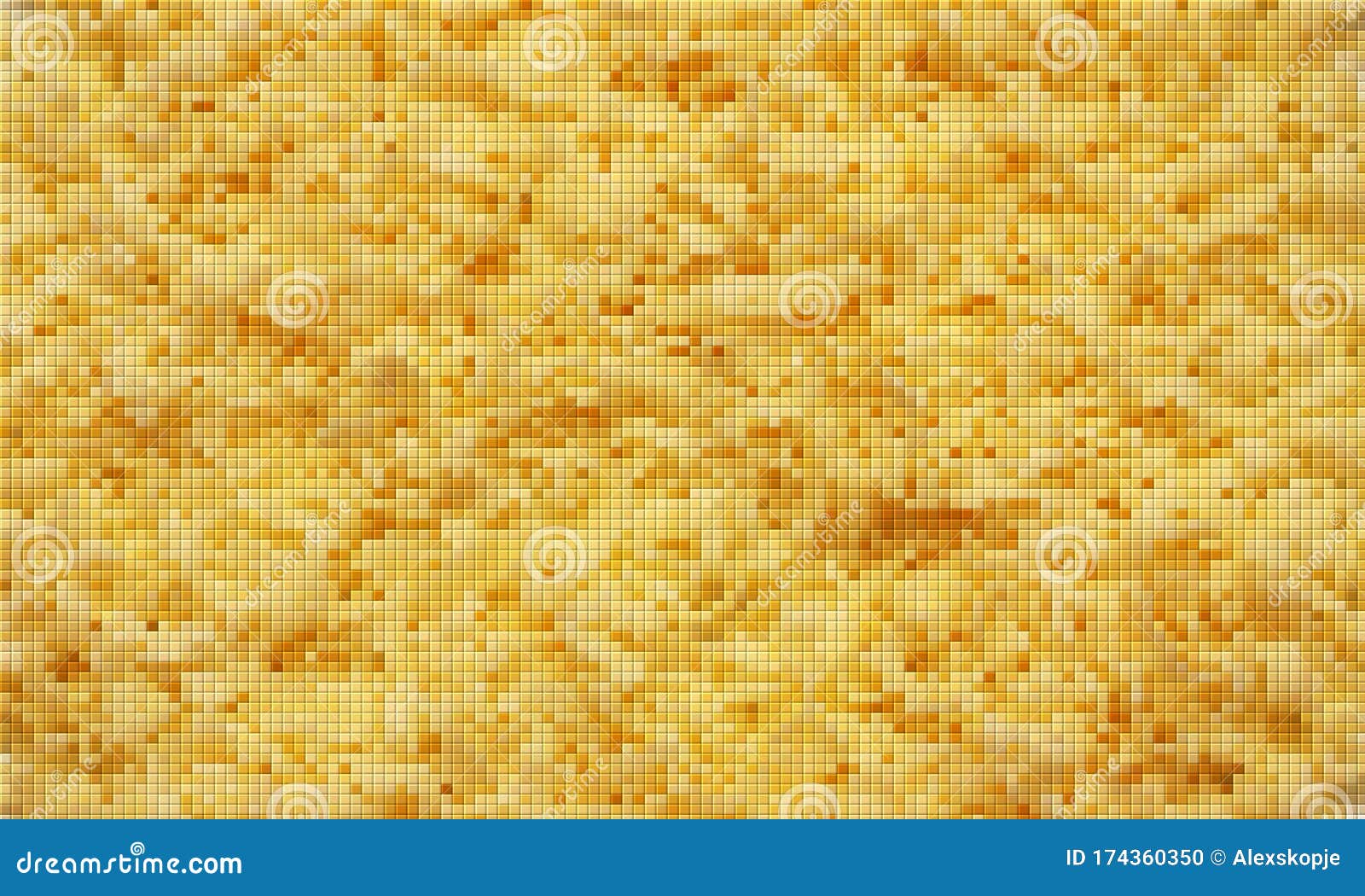 Yellow pixel background stock photo. Image of mosaic - 174360350