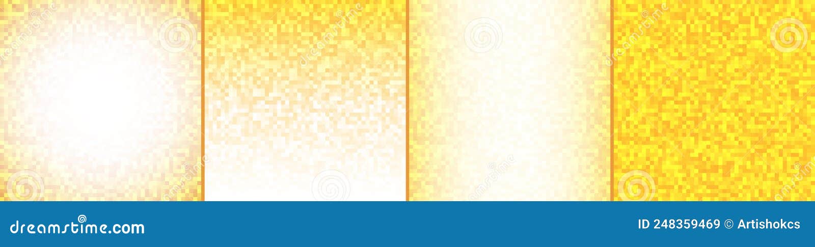 Yellow Pixelated Backgrounds. Business Orange Pattern Backdrops With ...