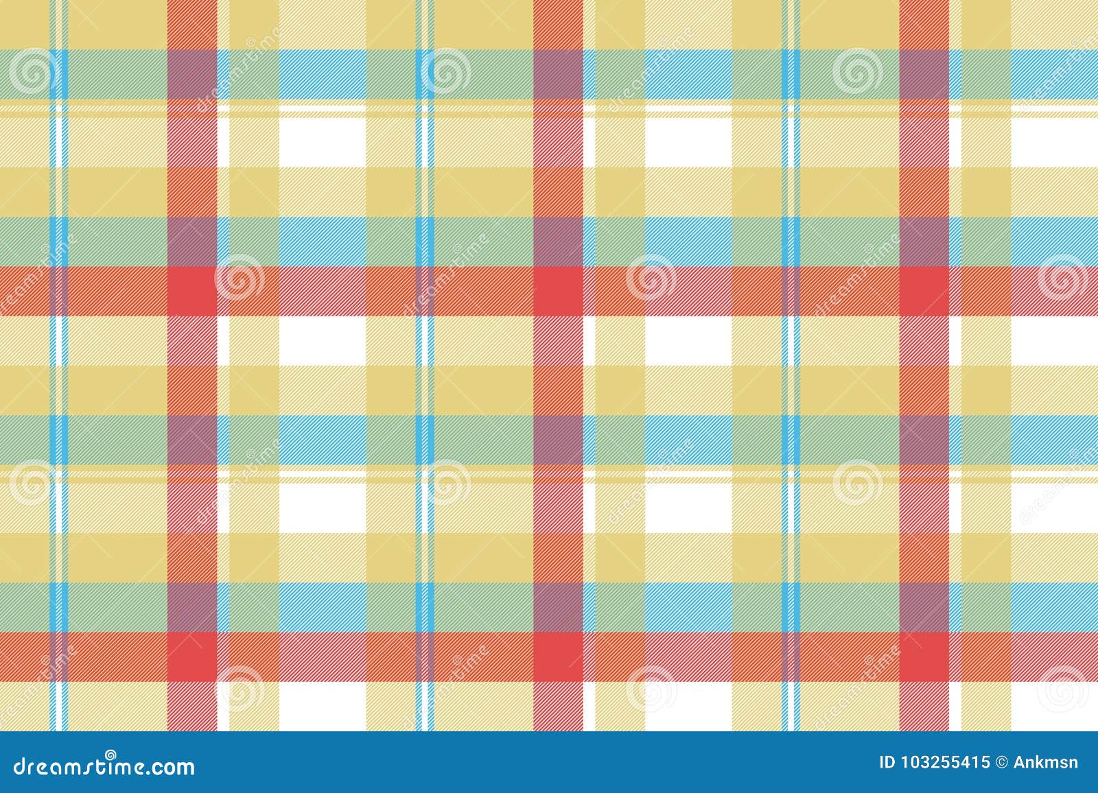 Yellow Plaid Tartan Seamless Pattern Stock Vector - Illustration of ...