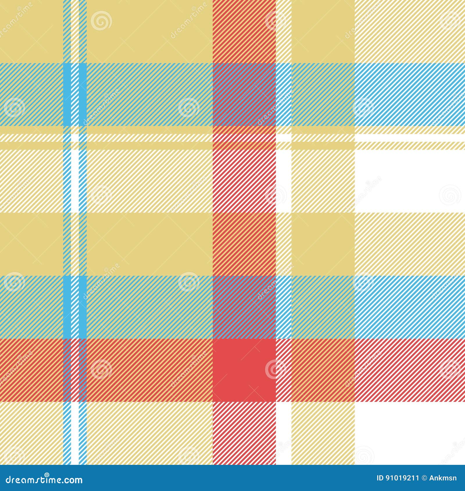 Yellow Plaid Tartan Seamless Pattern Stock Vector - Illustration of ...