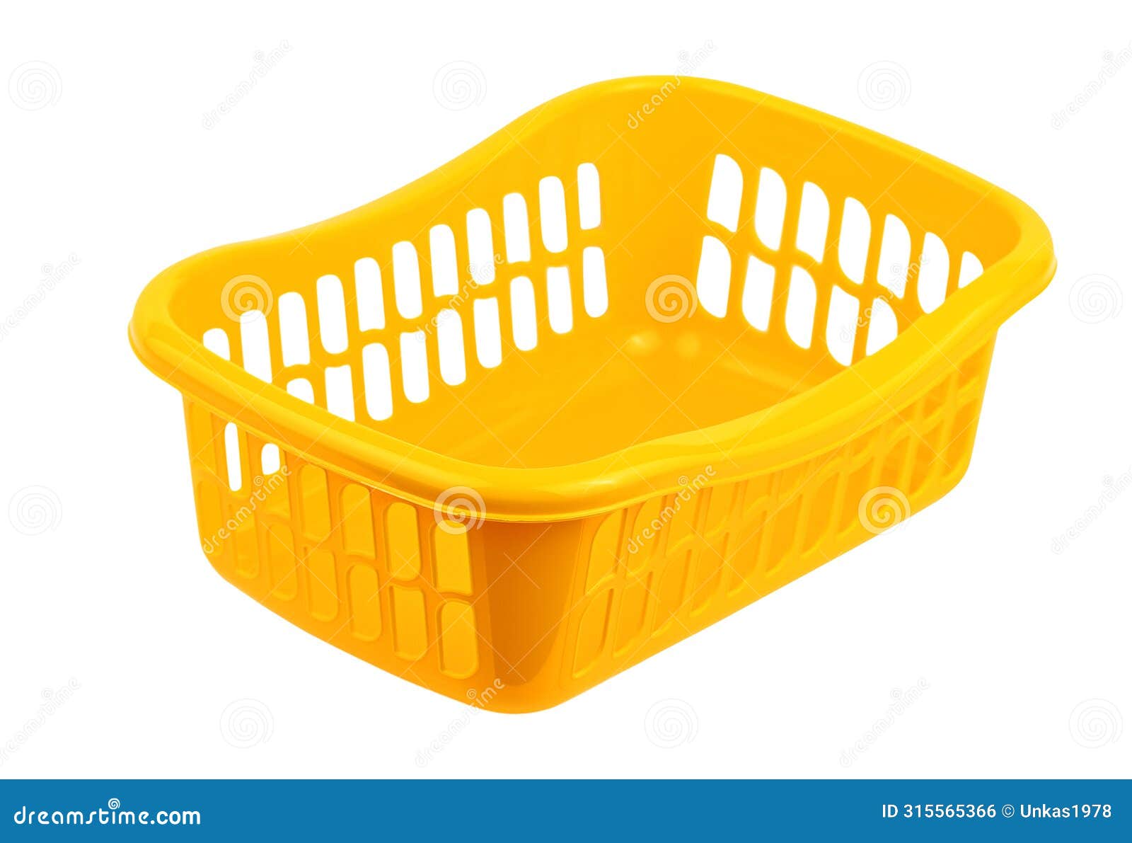 Yellow plastic basket stock photo. Image of object, case - 315565366