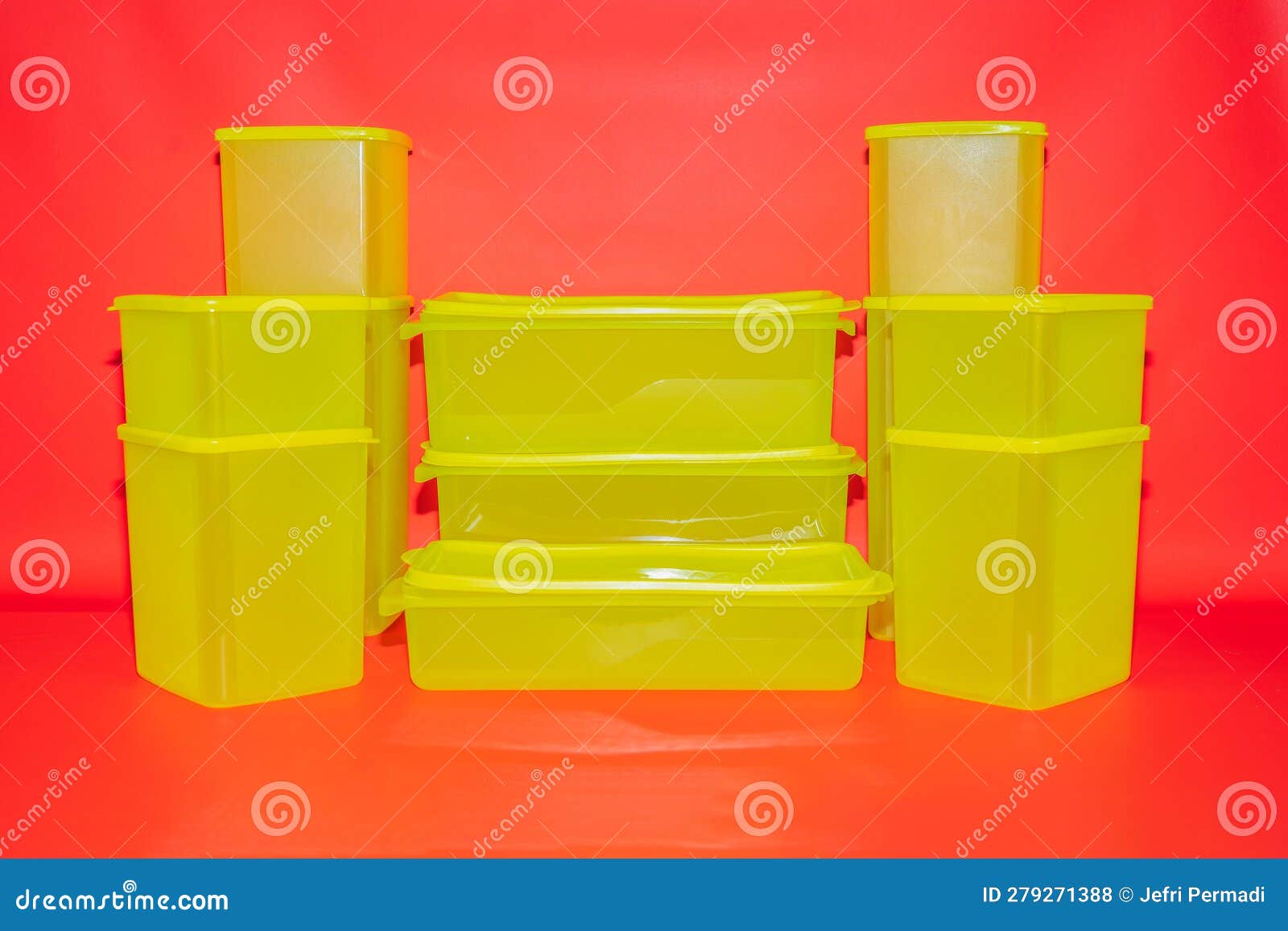 Yellow Plastic Box Jars in Various Sizes: Versatile Storage Solutions ...
