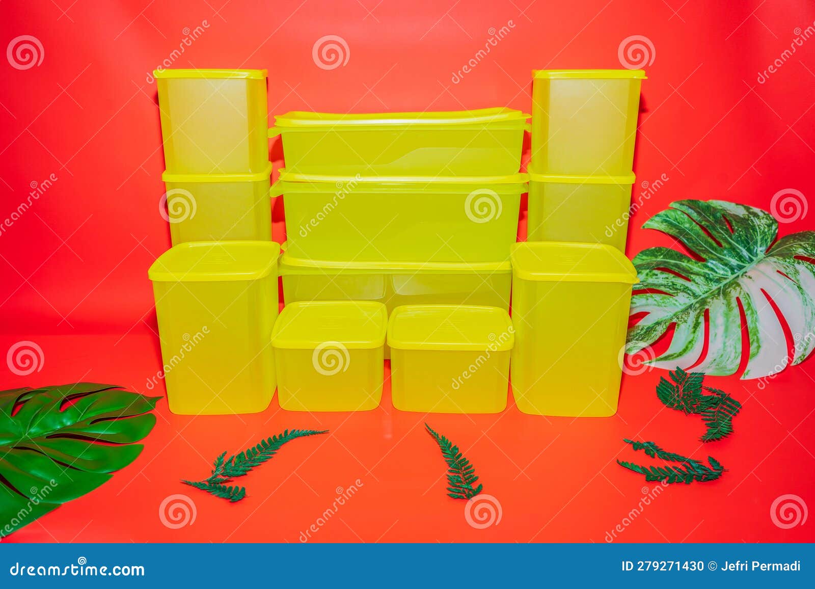 Yellow Plastic Box Jars in Various Sizes: Versatile Storage Solutions ...