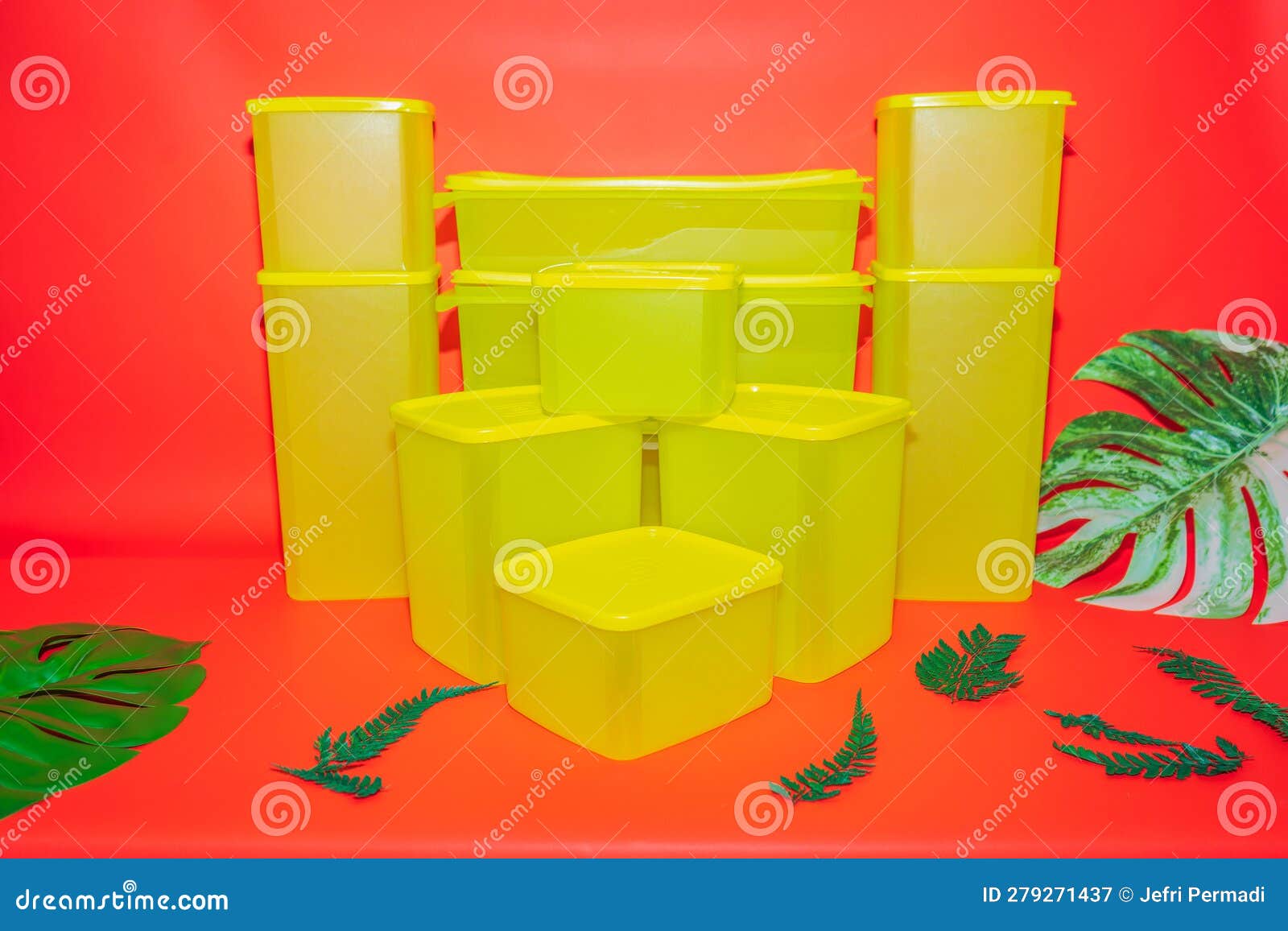 Yellow Plastic Box Jars in Various Sizes: Versatile Storage Solutions ...