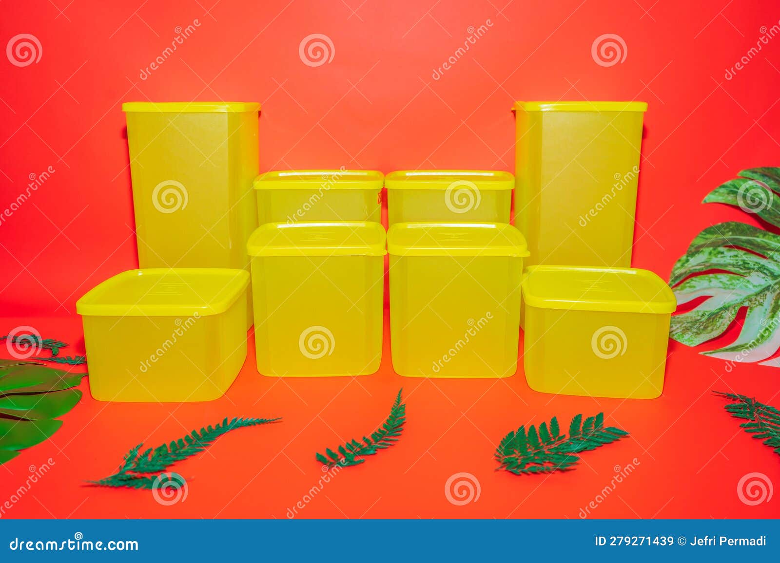 Yellow Plastic Box Jars in Various Sizes: Versatile Storage Solutions ...
