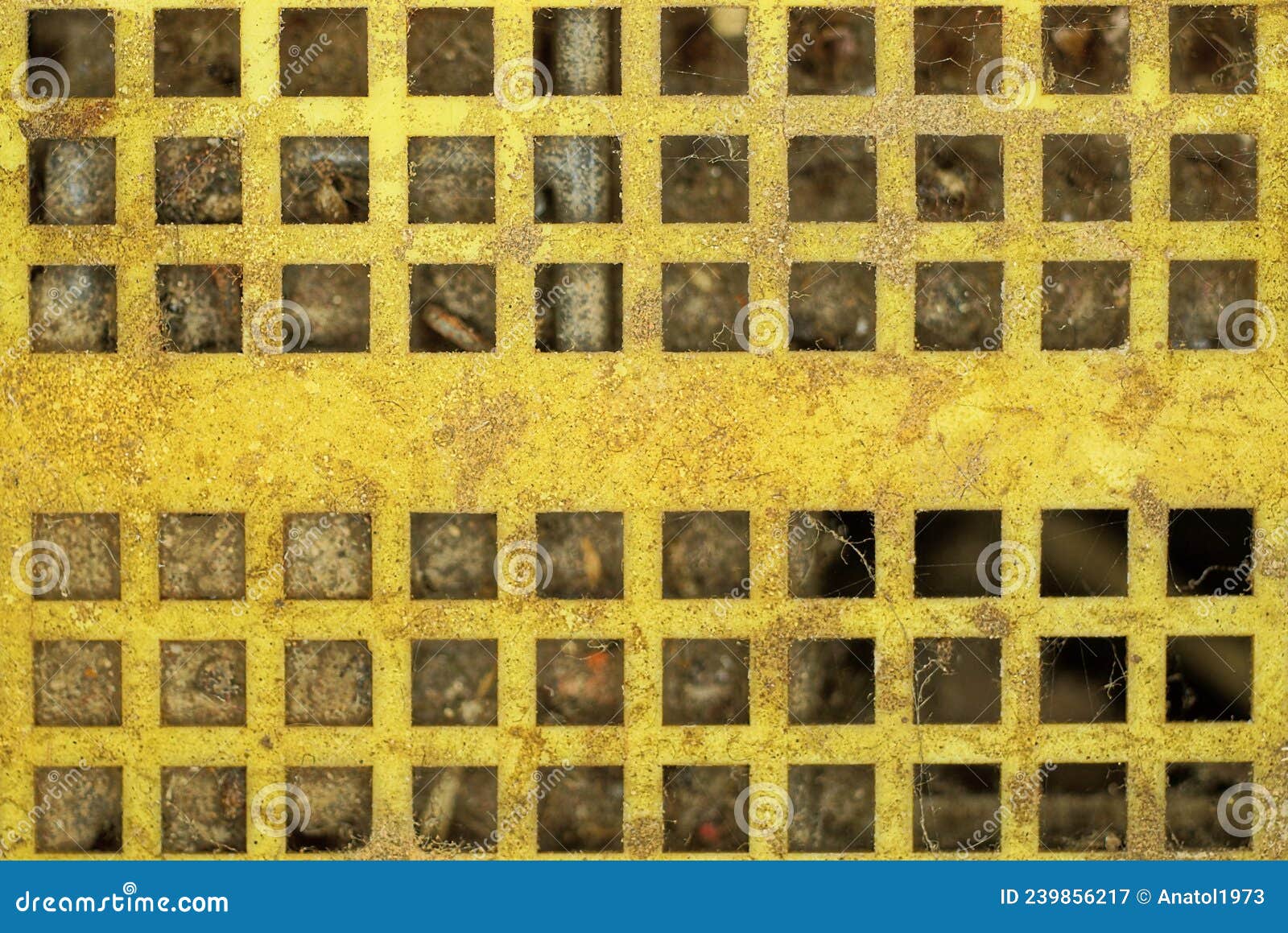 Yellow Plastic Texture of the Dirty Grid Stock Image - Image of control ...