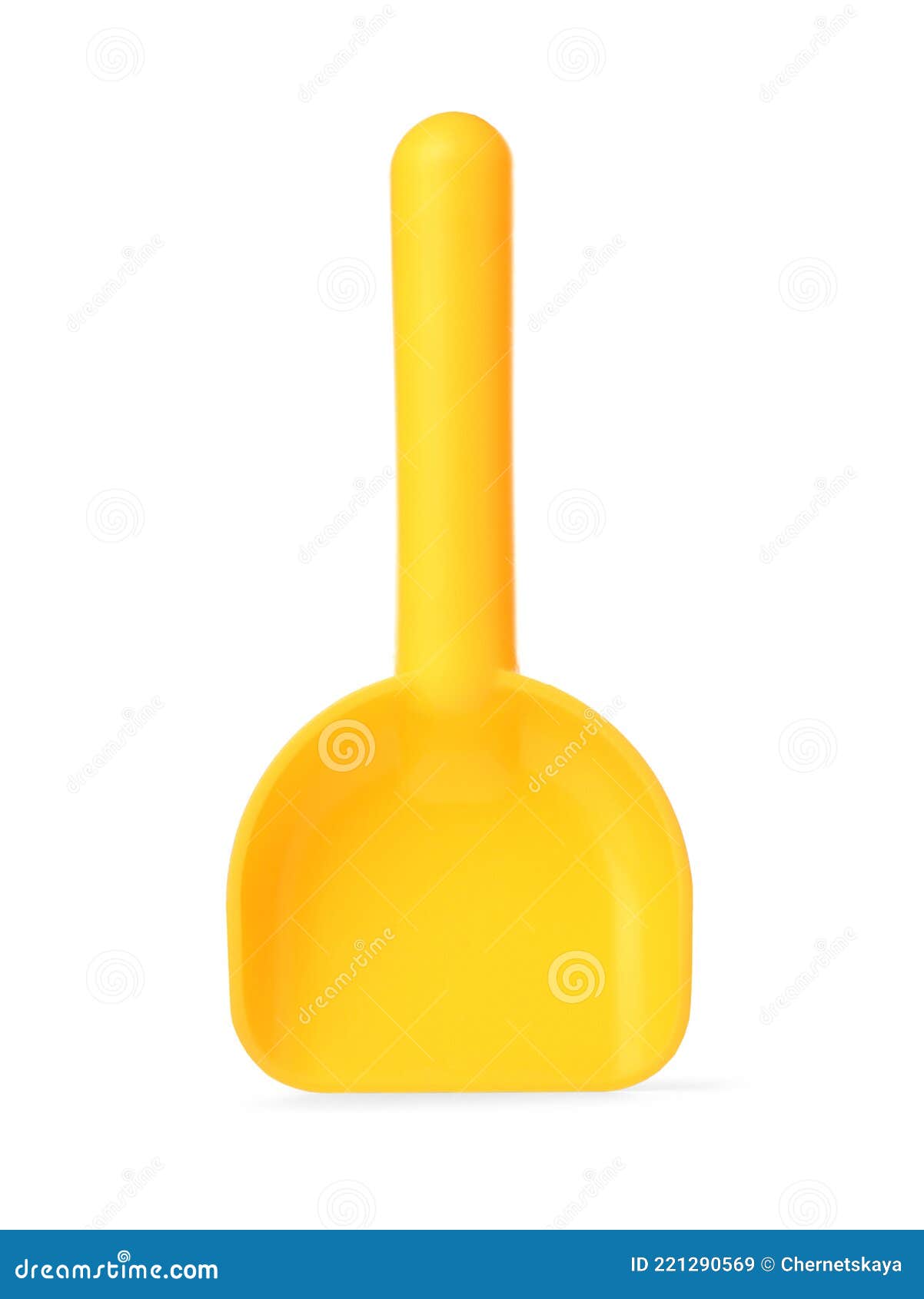 Yellow Plastic Toy Shovel Isolated on White Stock Image - Image of ...