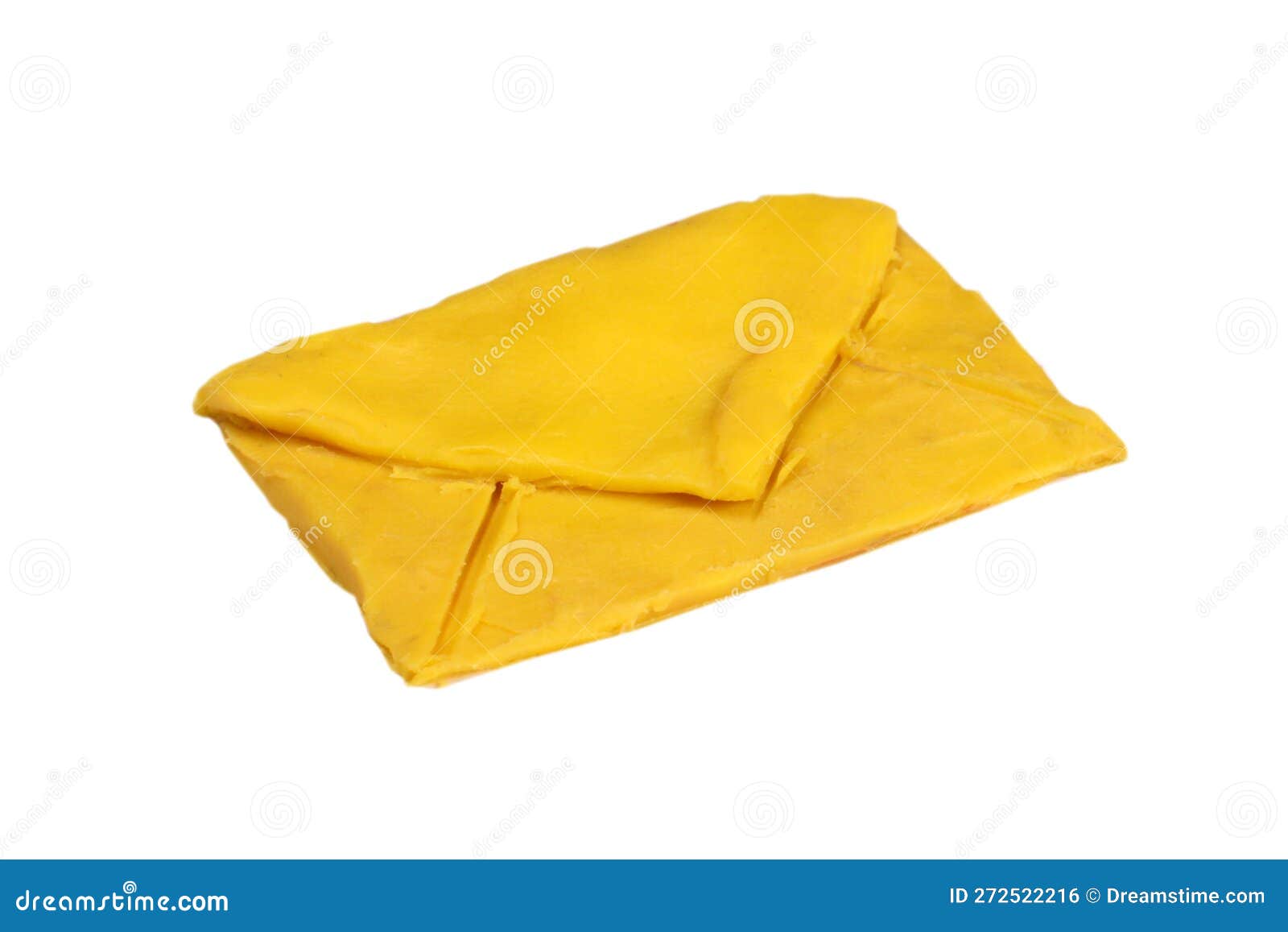Yellow Plasticine Envelope Isolated on White, Mail Concept Stock Photo ...