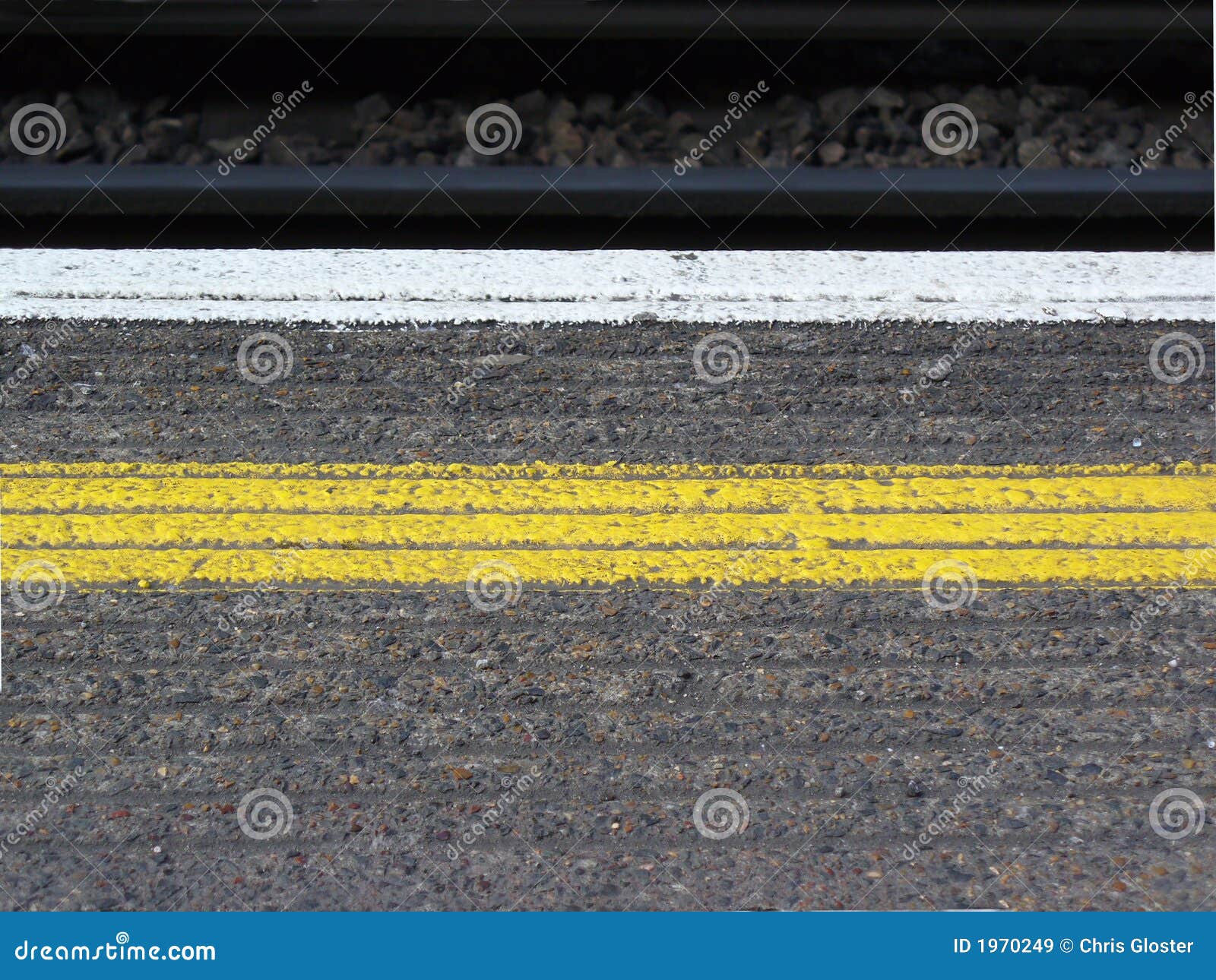 Yellow platform line stock image. Image of groves, british - 1970249