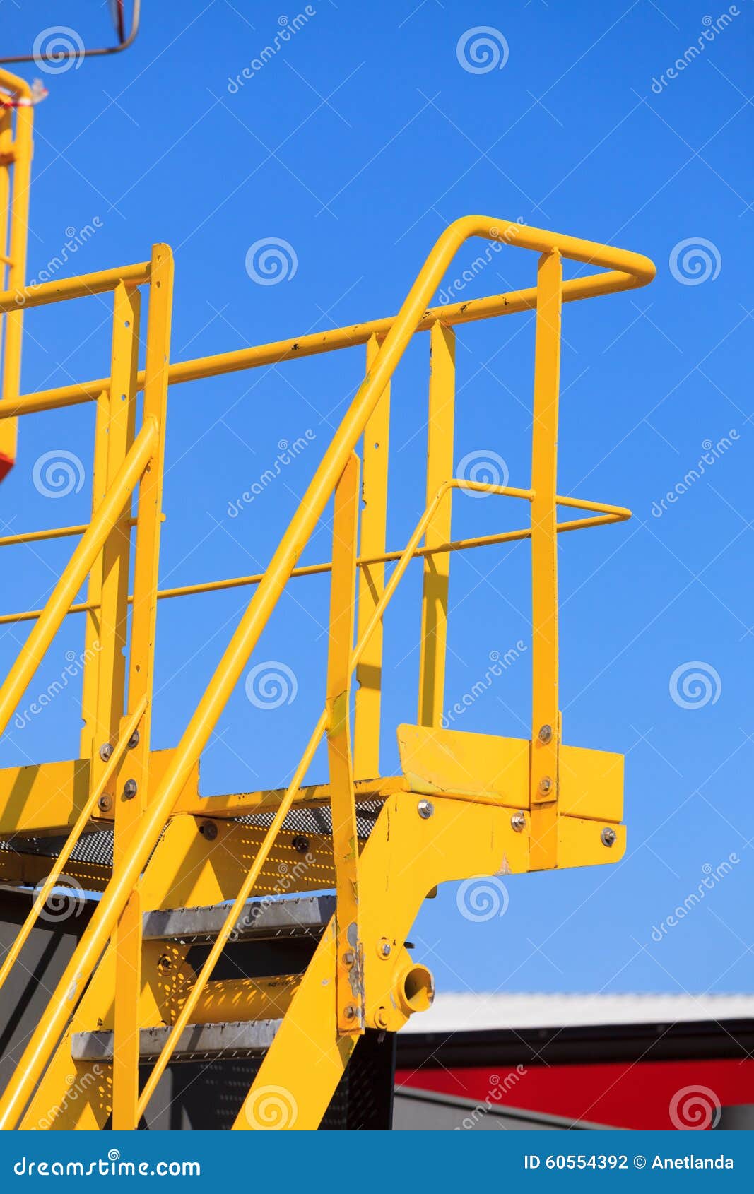 Yellow Platform with Steps, Industry Detail Stock Photo - Image of ...