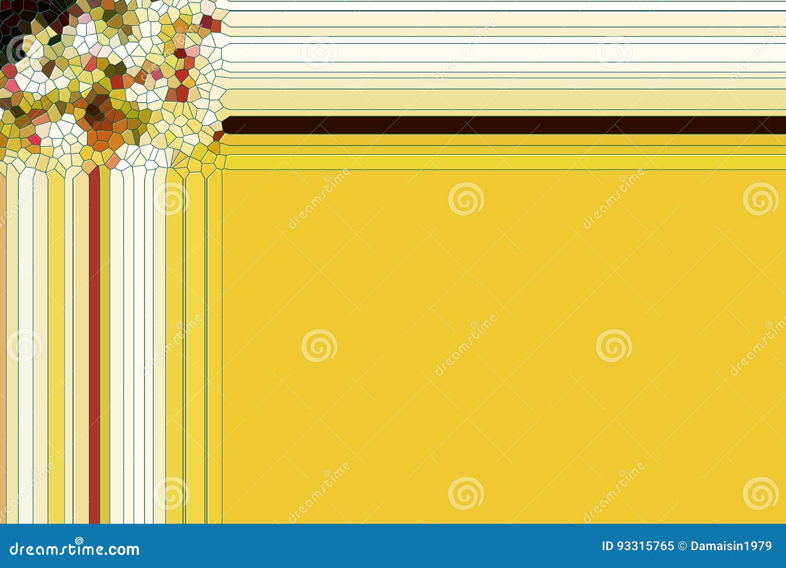 Yellow Playful Frame Abstract Background Stock Illustration ...