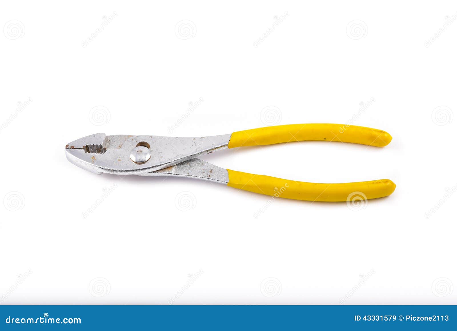 Yellow pliers stock image. Image of islolate, metal, yellow - 43331579