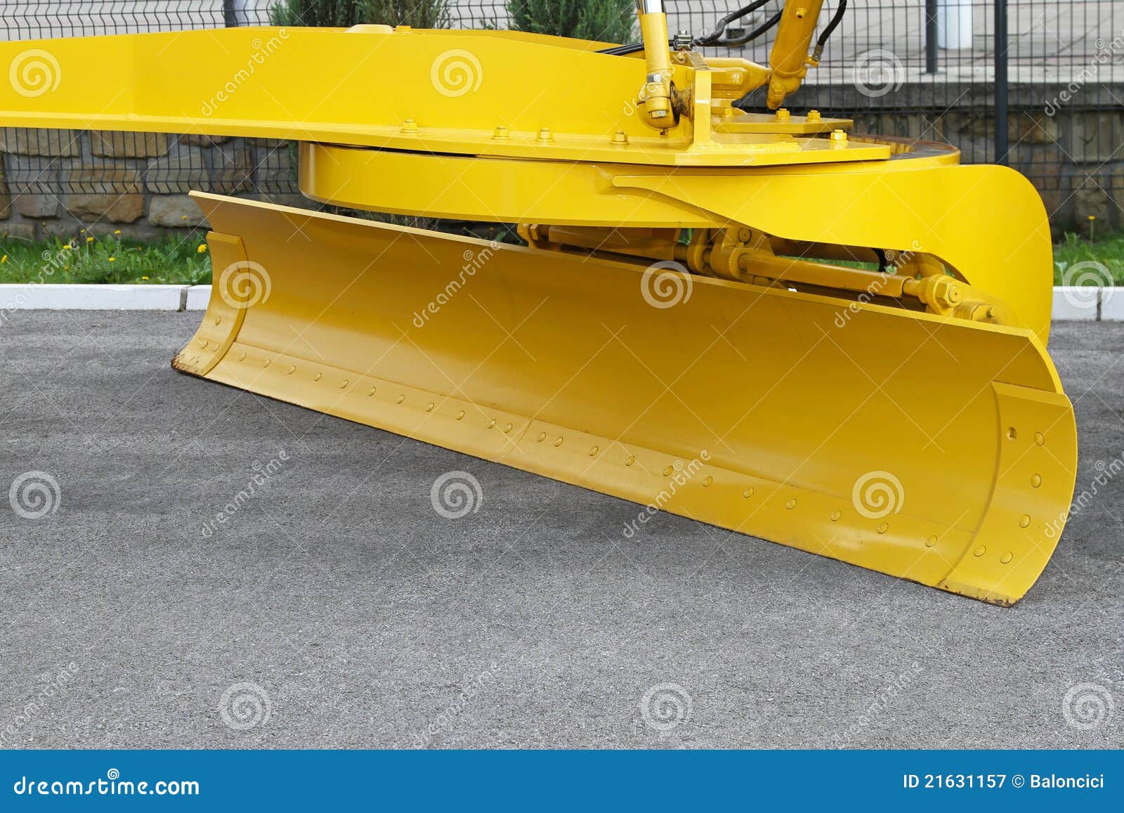 Yellow plow stock image. Image of machinery, transportation - 21631157