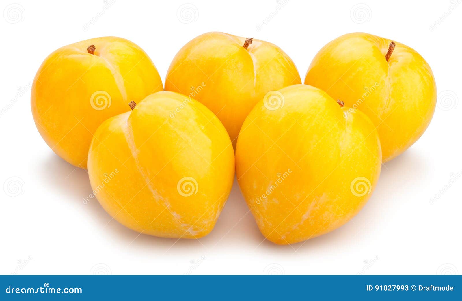 Yellow plum stock image. Image of eating, closeup, stem - 91027993