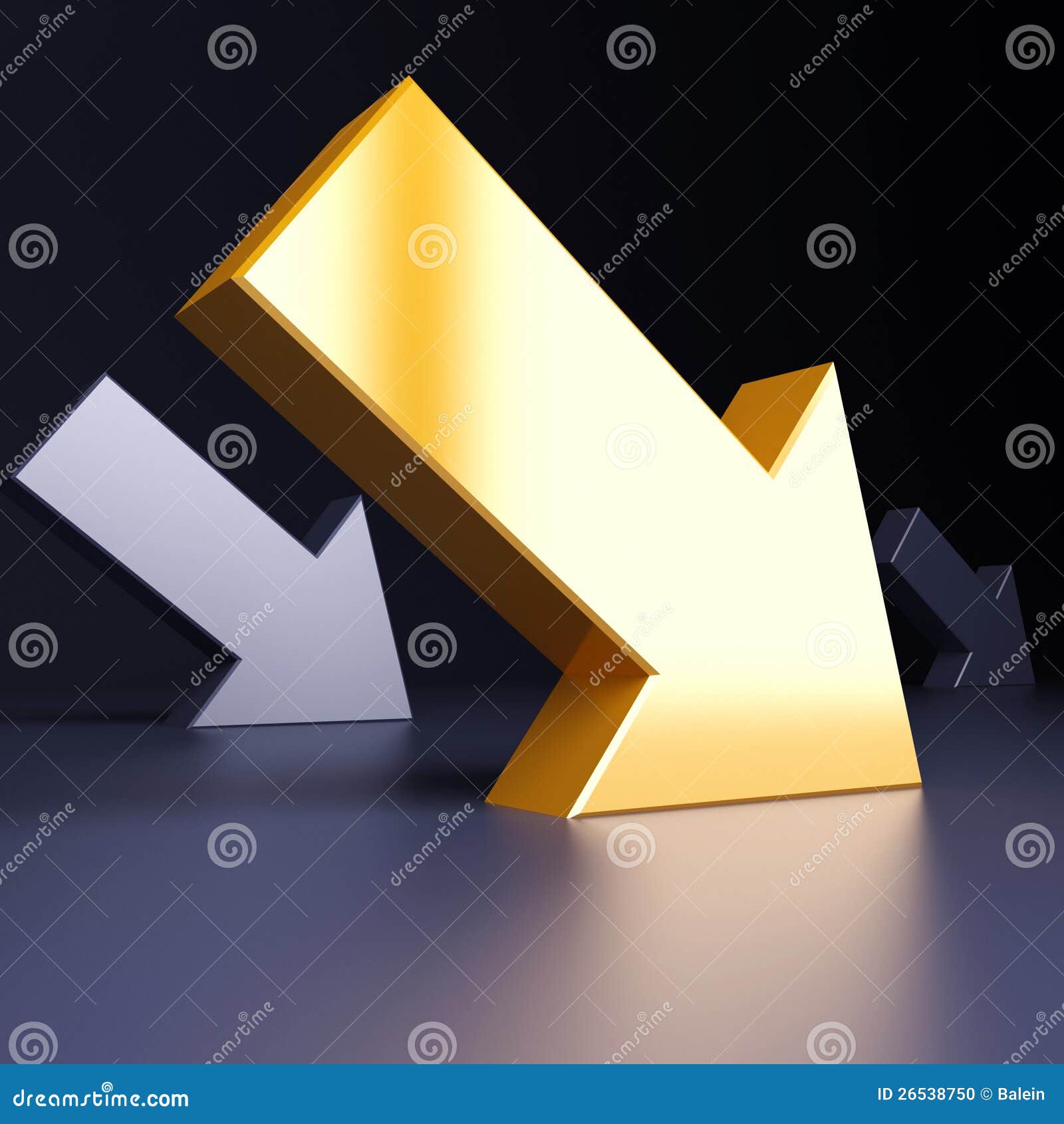 Yellow pointer stock illustration. Illustration of color - 26538750