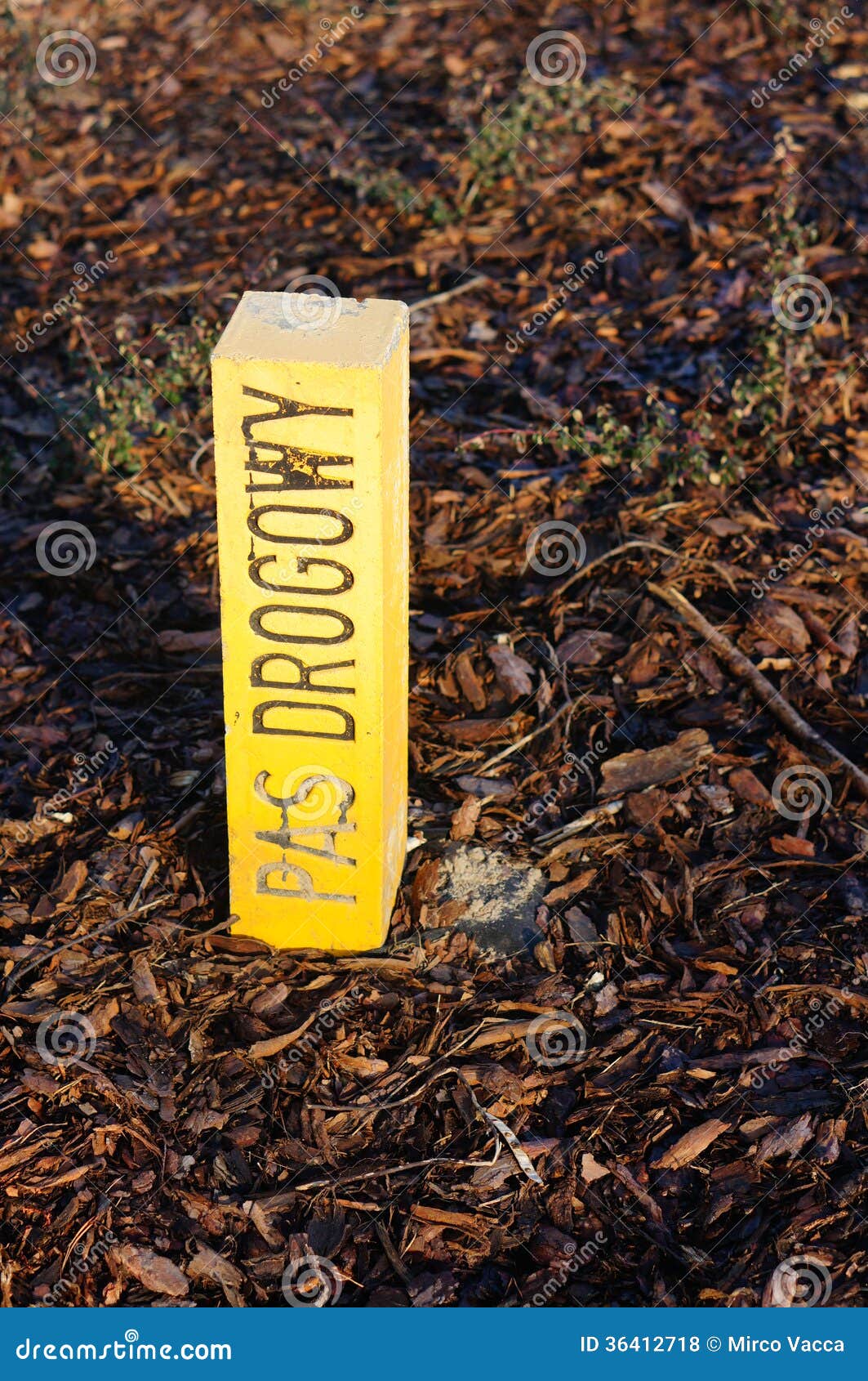 Yellow pole stock photo. Image of ground, mark, pole - 36412718