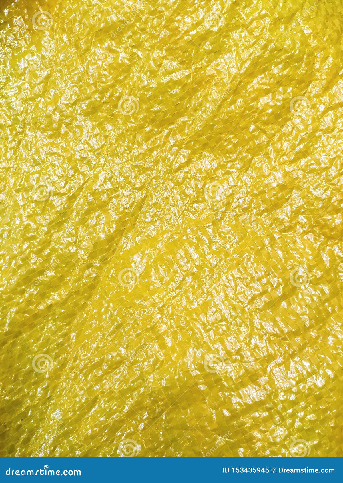 Yellow Polyethylene Texture. Background Exhaust Cellophane Package ...