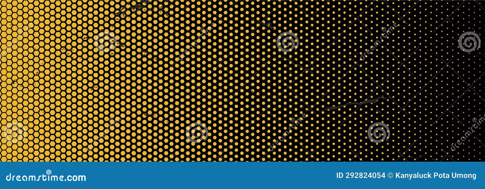 Yellow Polygon Halftone Dots Effect Stock Illustration - Illustration ...