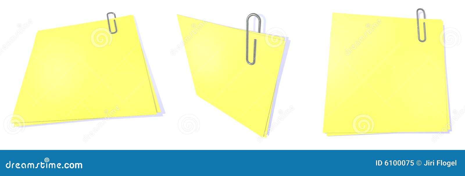 Yellow post it stock illustration. Illustration of stickers - 6100075