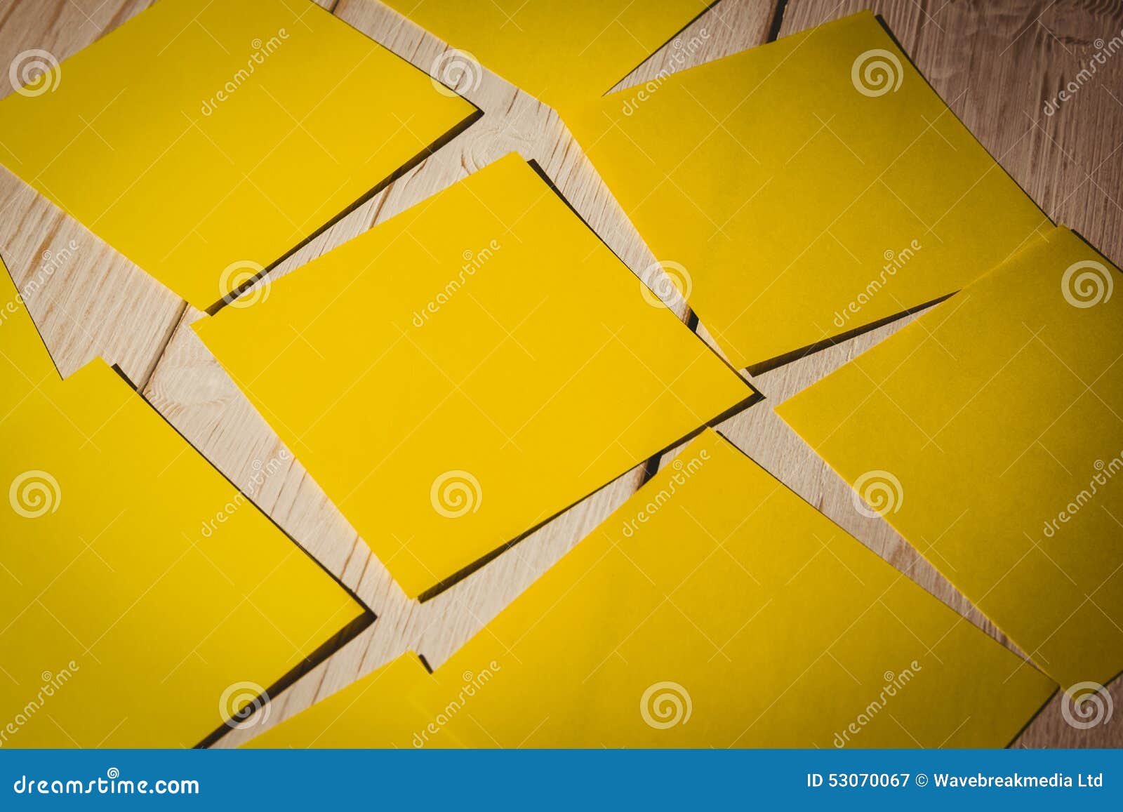 A Yellow post it note stock image. Image of wooden, texture - 53070067
