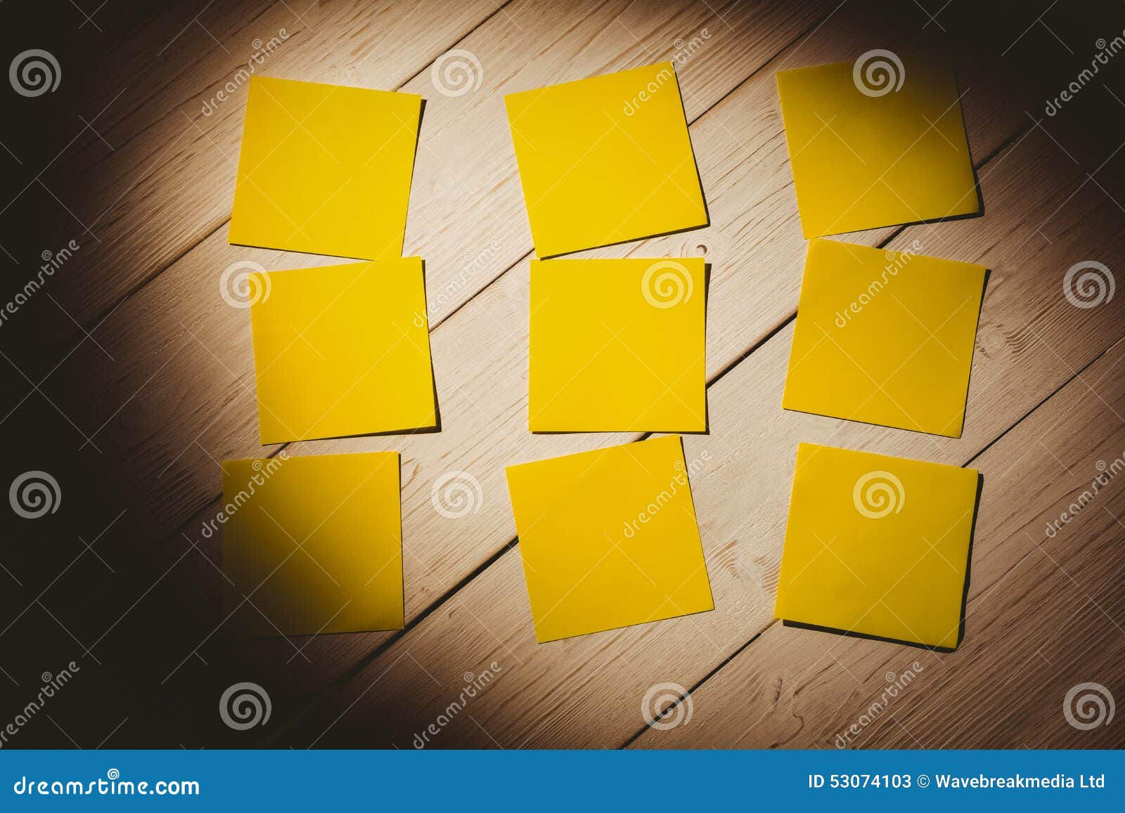 A Yellow post it note stock image. Image of post, copy - 53074103