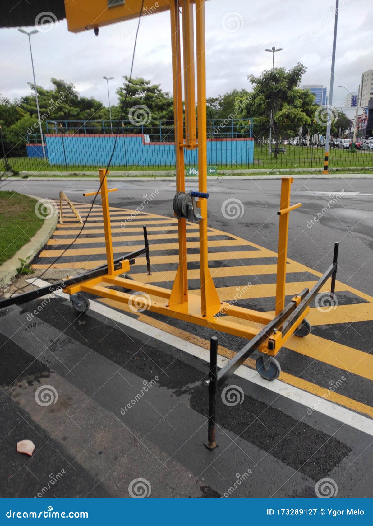 Yellow post stock image. Image of place, yellow, collor - 173289127