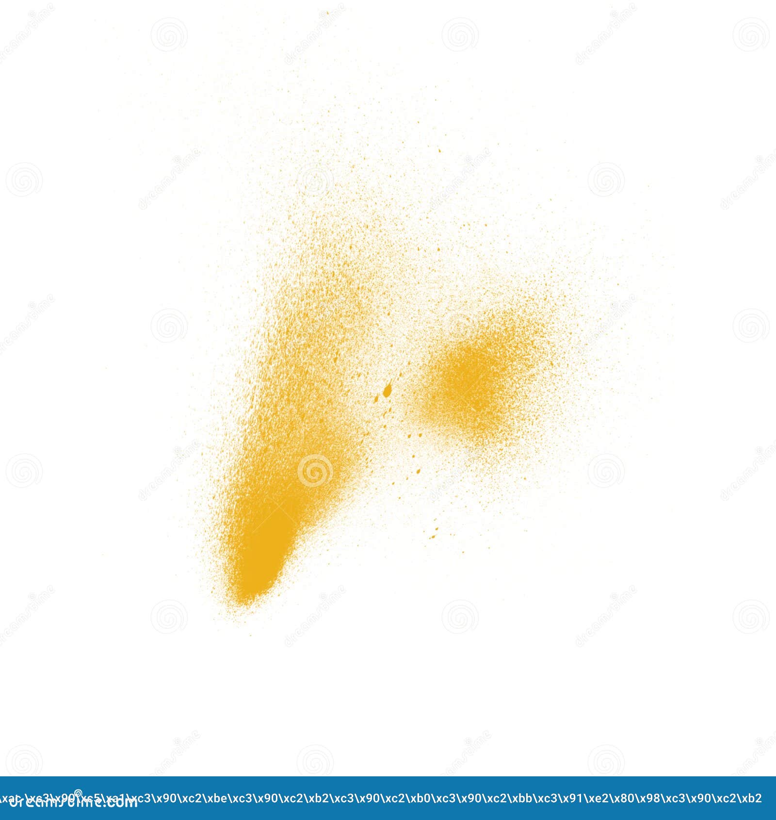 Yellow Powder Splash Brush Background Stock Image - Image of drop ...