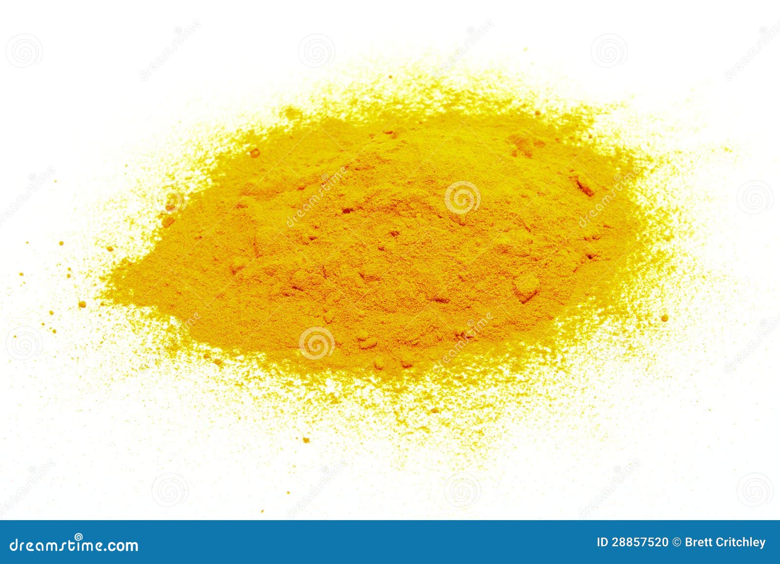 Yellow powder on white stock photo. Image of spices, powder - 28857520