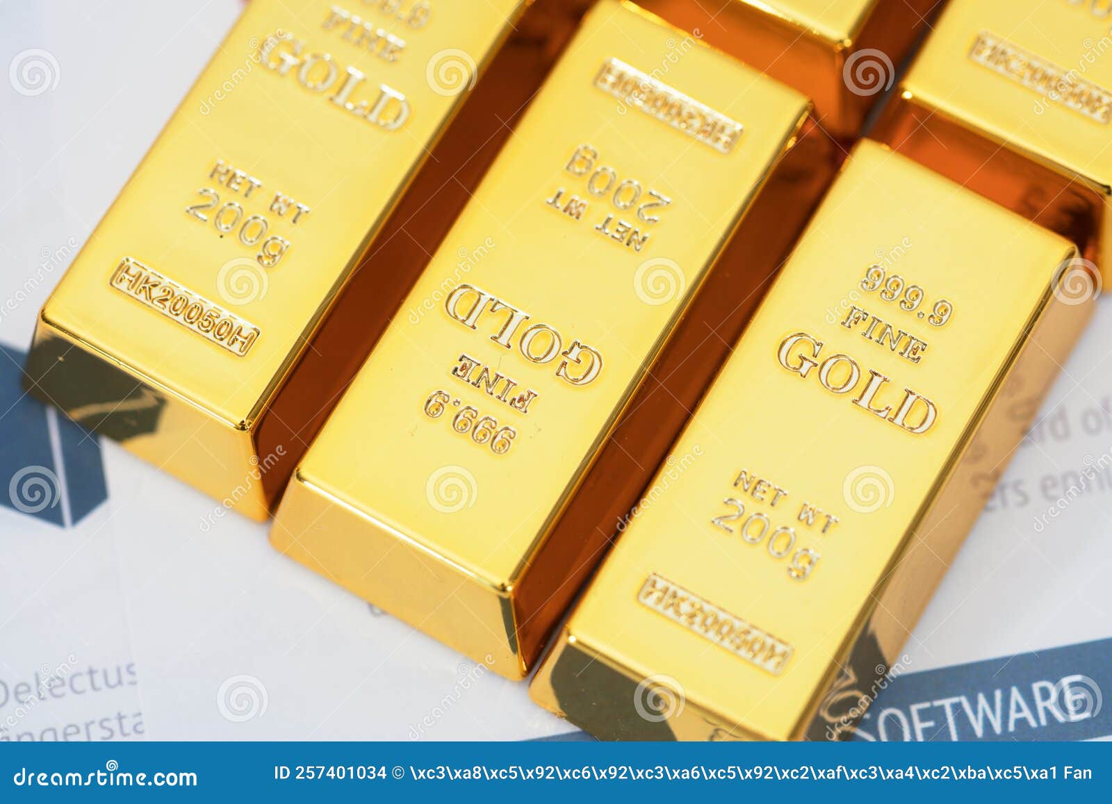 Yellow Precious Metal Gold Bars Gleaming Stock Photo - Image of life ...