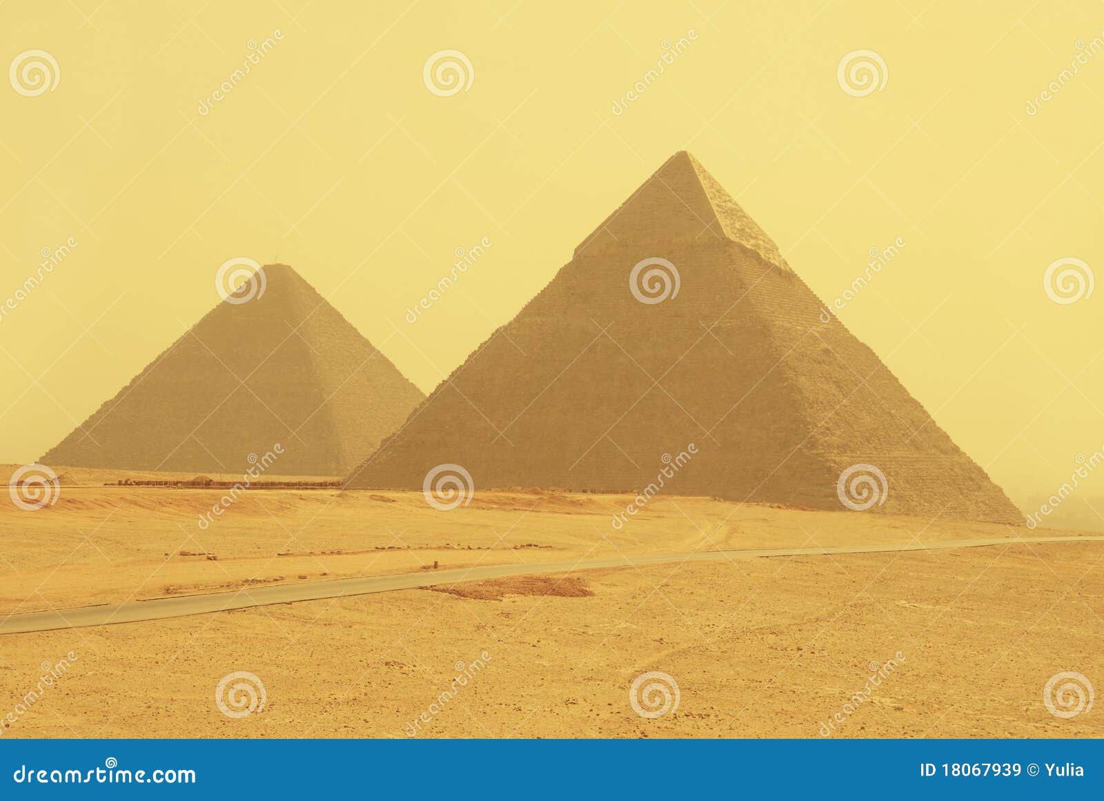 Yellow pyramids stock image. Image of ancient, outdoor - 18067939