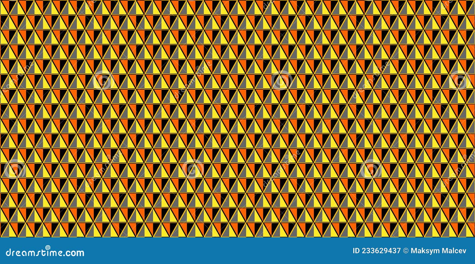 Yellow Pyramids, Geometric Mesh Background. Yellow Horizontal Backdrop ...