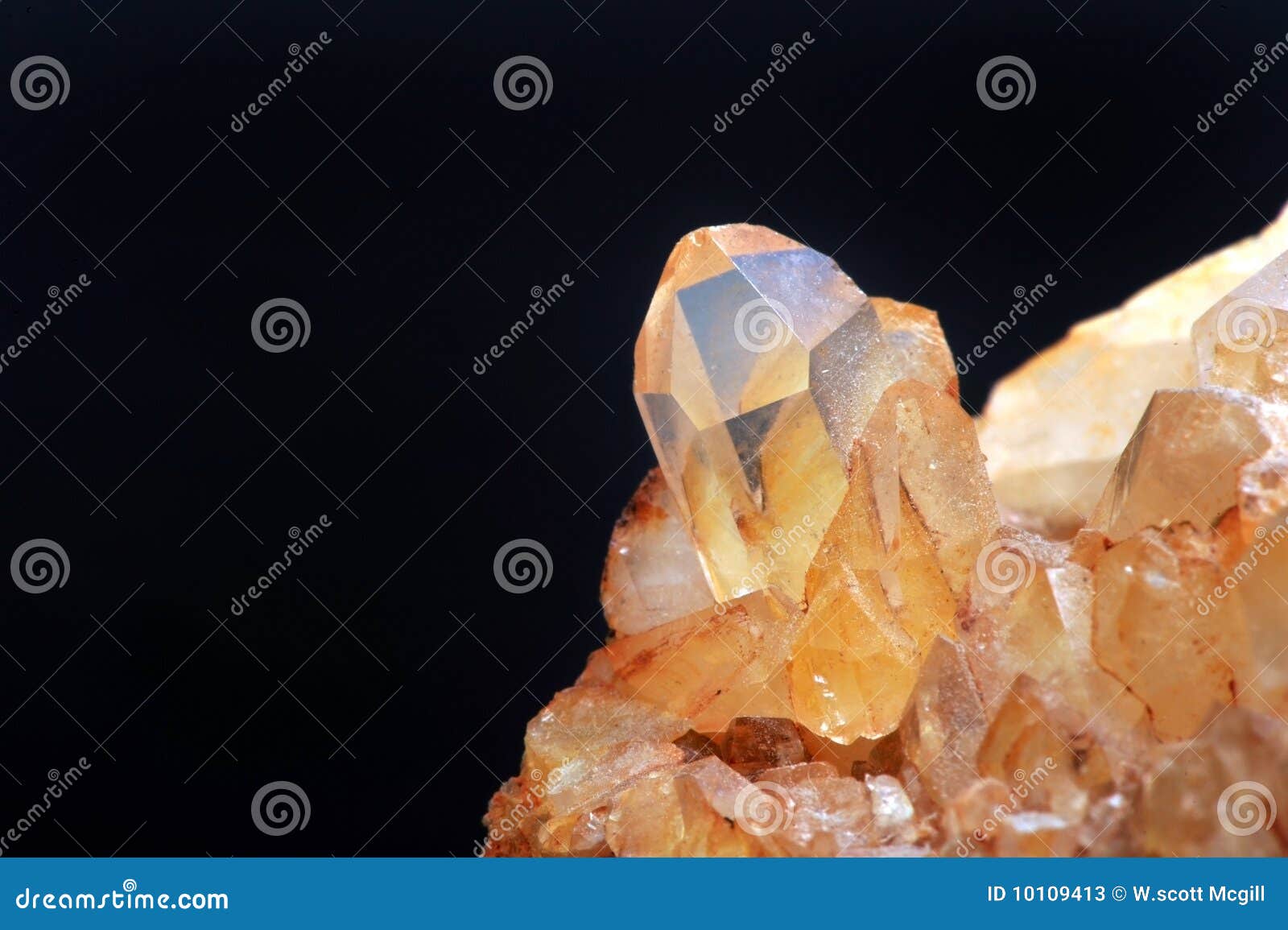 Yellow Quartz stock image. Image of clear, specimen, glass - 10109413