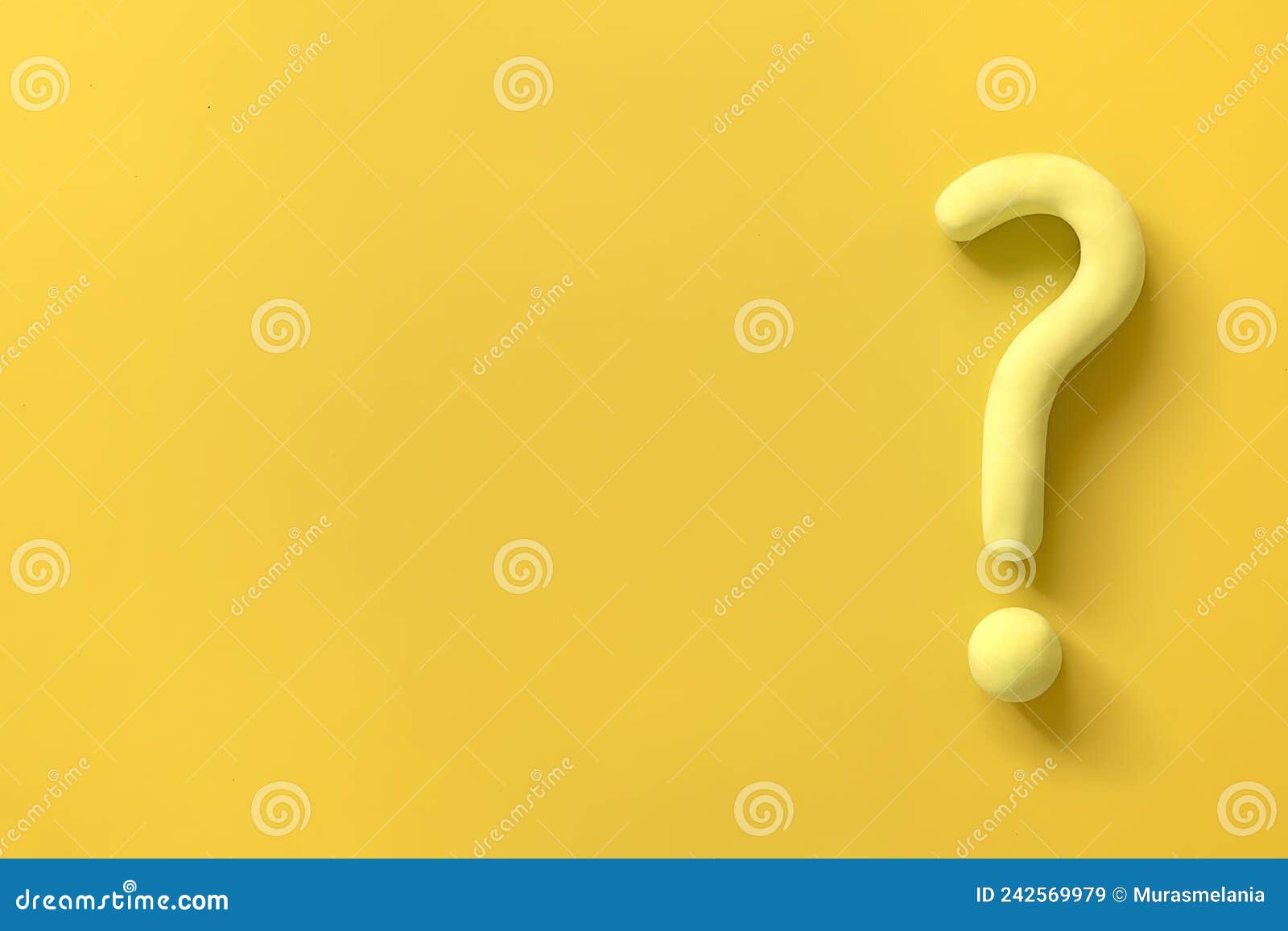 Yellow Question Mark On Orange Background. 3d Model, Mock-up Of ...