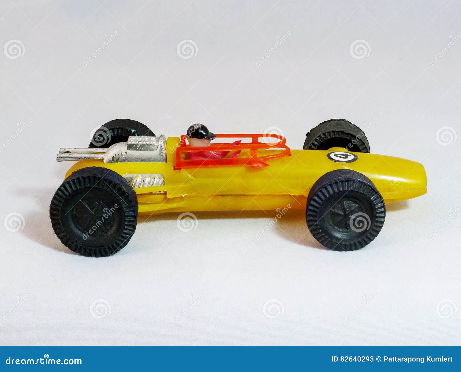 Yellow race car toy stock image. Image of automobile - 82640293