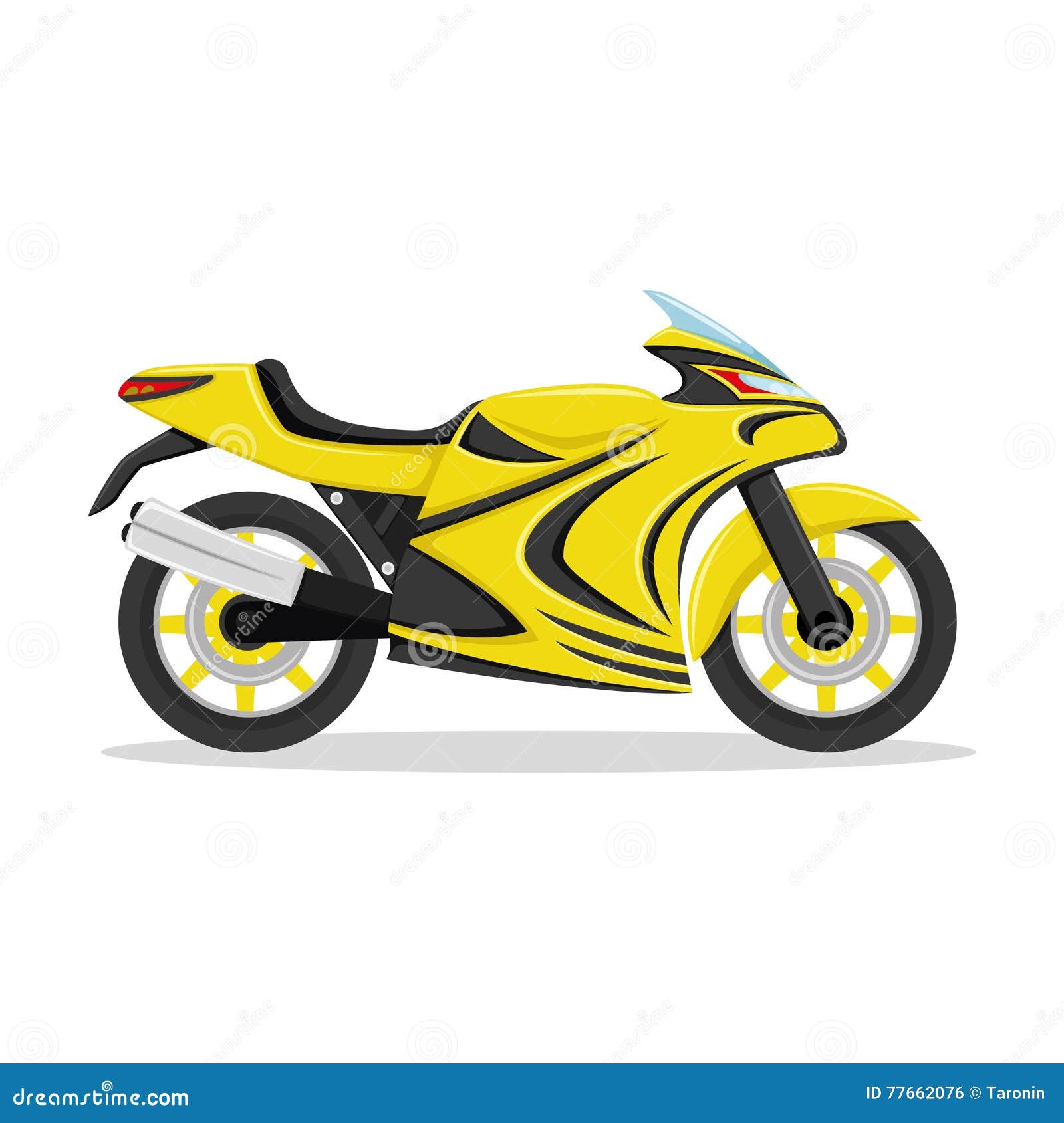 Yellow Racing Motorcycle Stock Illustrations – 534 Yellow Racing ...