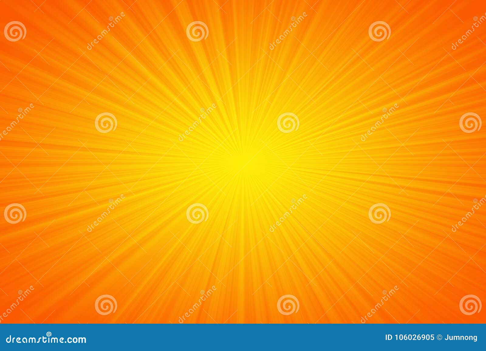 Yellow Radial Rays Lights for Background Stock Illustration ...