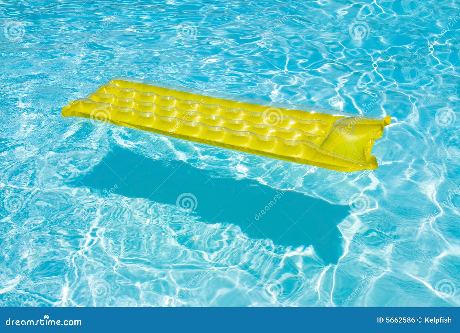 Yellow Raft Floating in a Pool Stock Photo - Image of yellow, concept ...