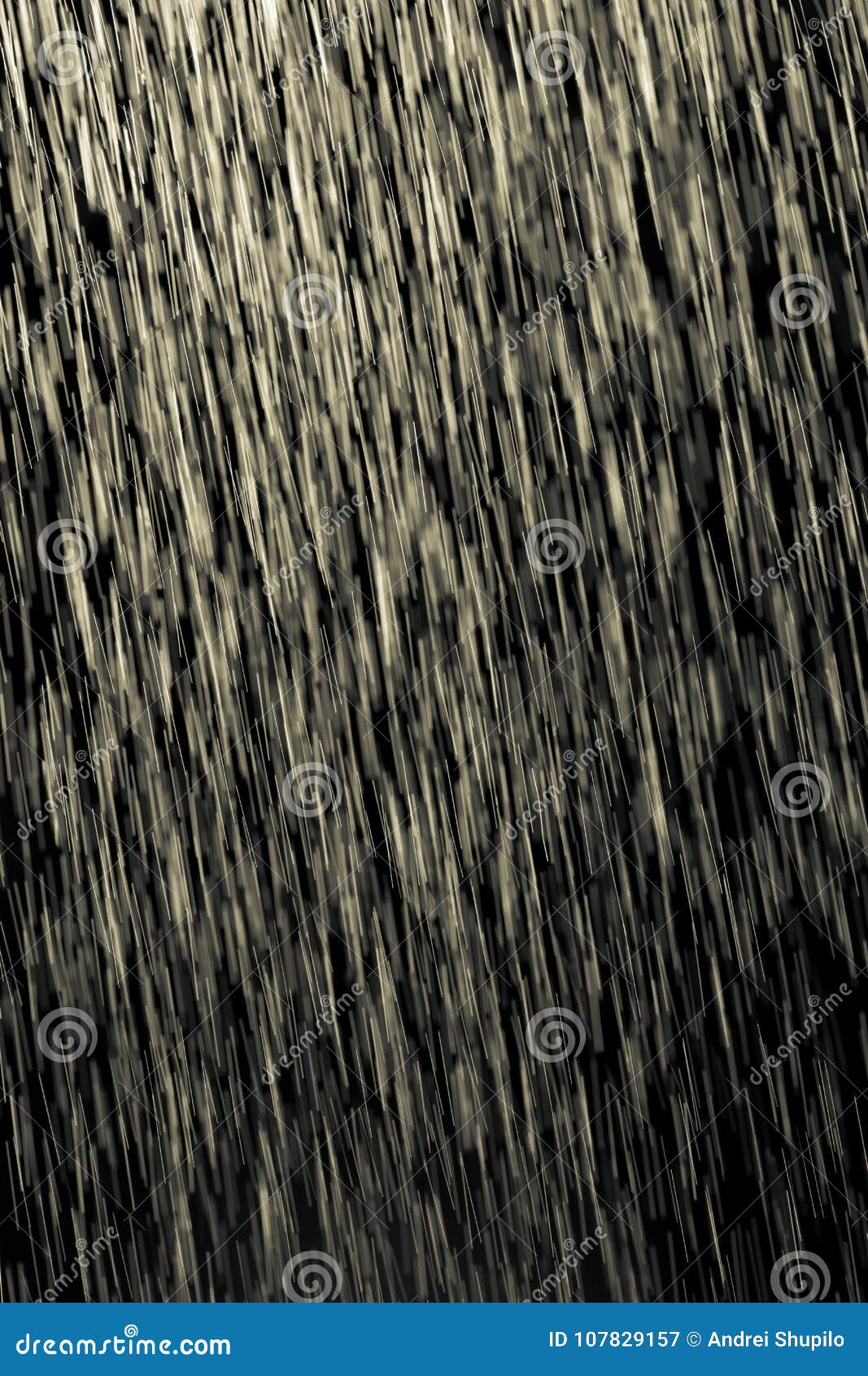 Yellow Rain on a Black Background Stock Image - Image of grunge, cosmos ...