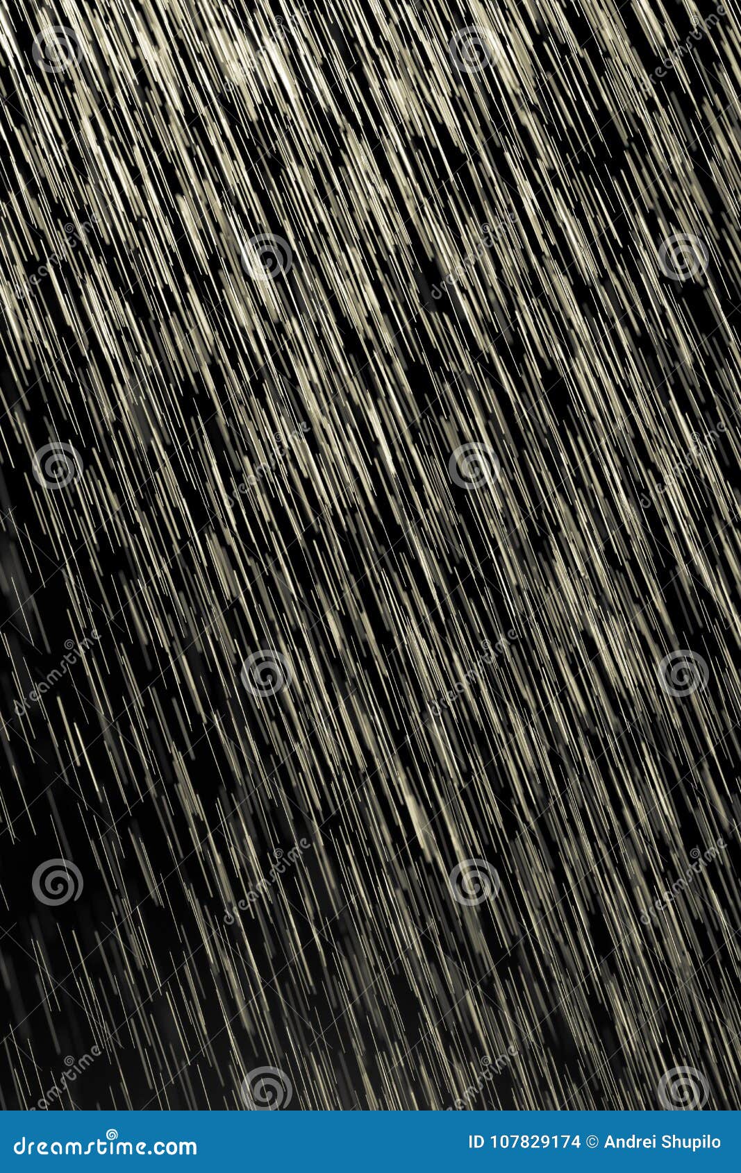 Yellow Rain on a Black Background Stock Photo - Image of movement ...