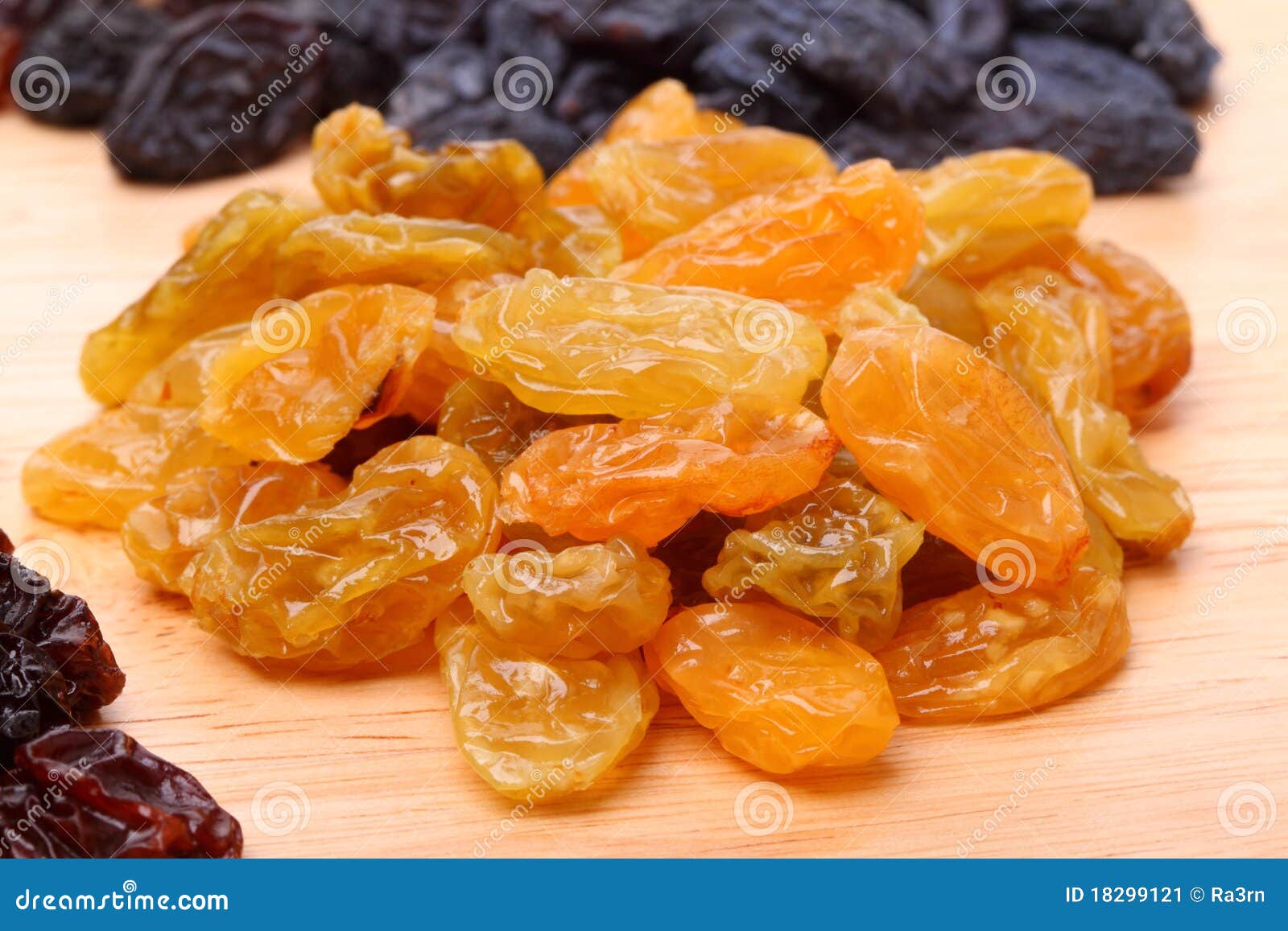 Yellow raisins stock image. Image of dried, food, shot - 18299121