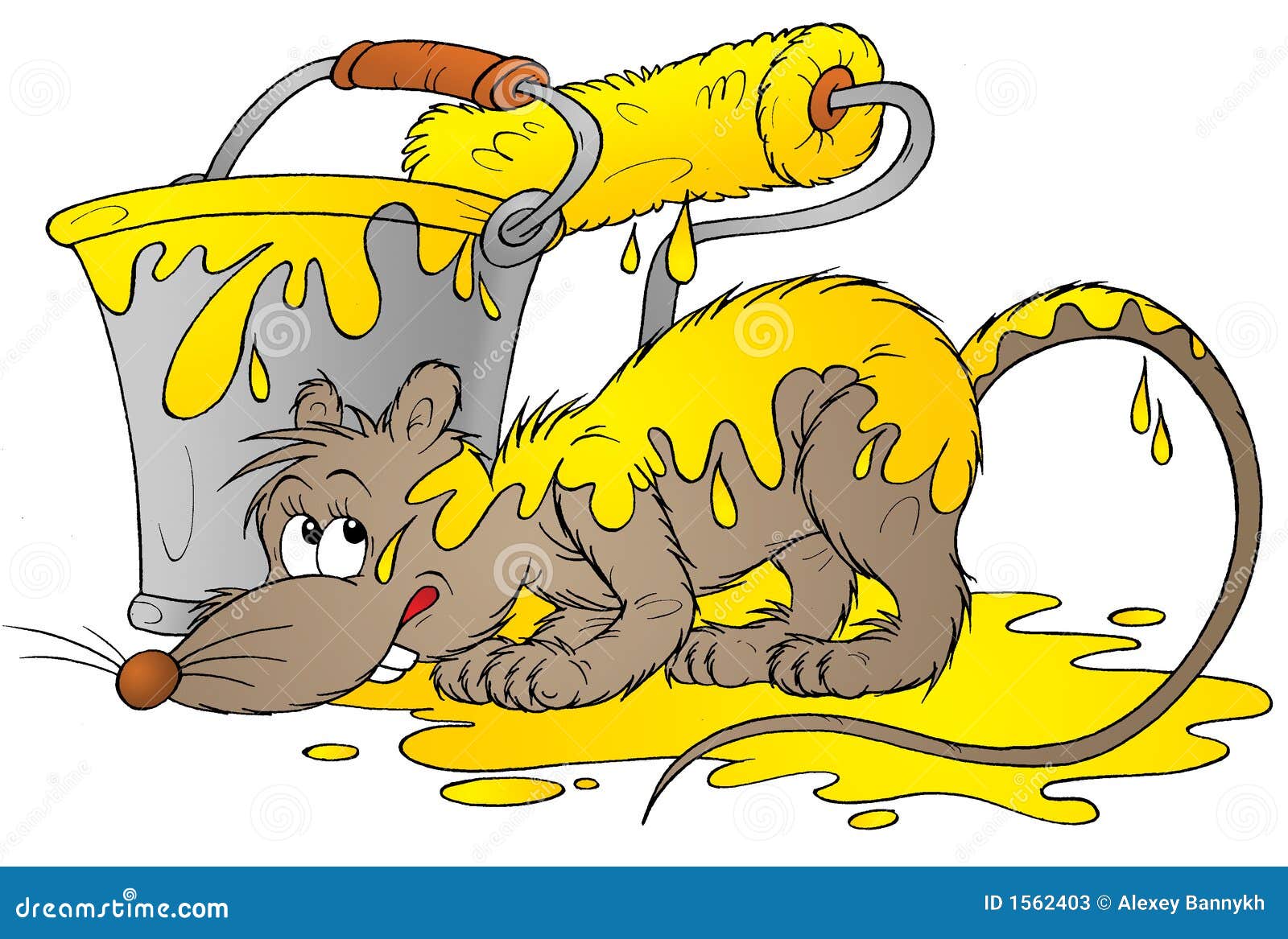 Yellow rat stock illustration. Illustration of fairy, animal - 1562403