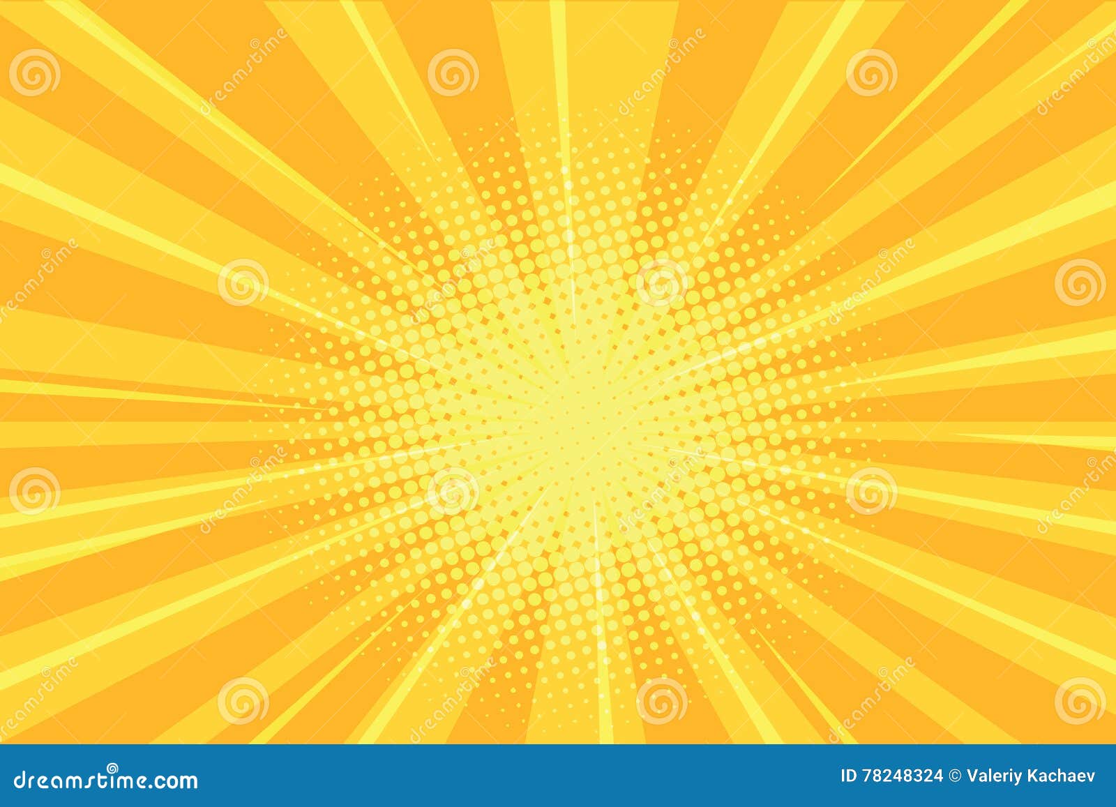 Yellow Sun Rays. Radial Retro Background. Vector Eps10 Stock ...