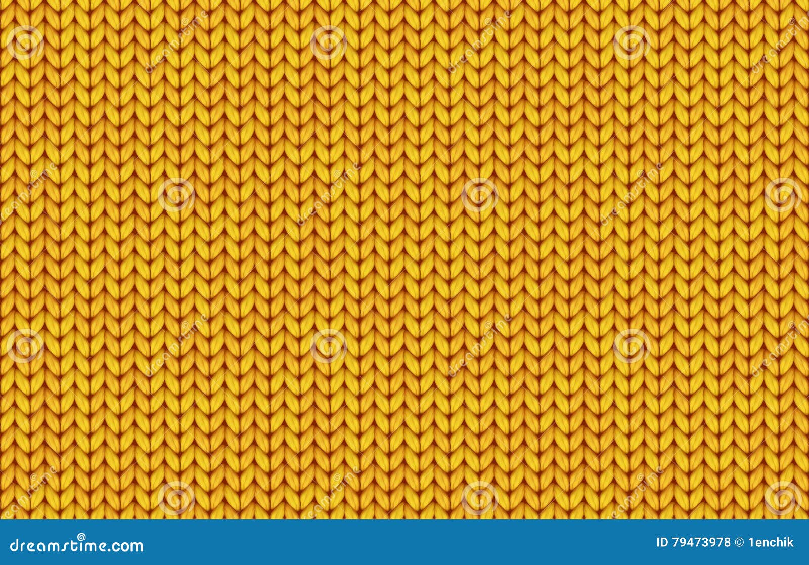 Yellow Realistic Simple Knit Texture Vector Seamless Pattern Stock ...